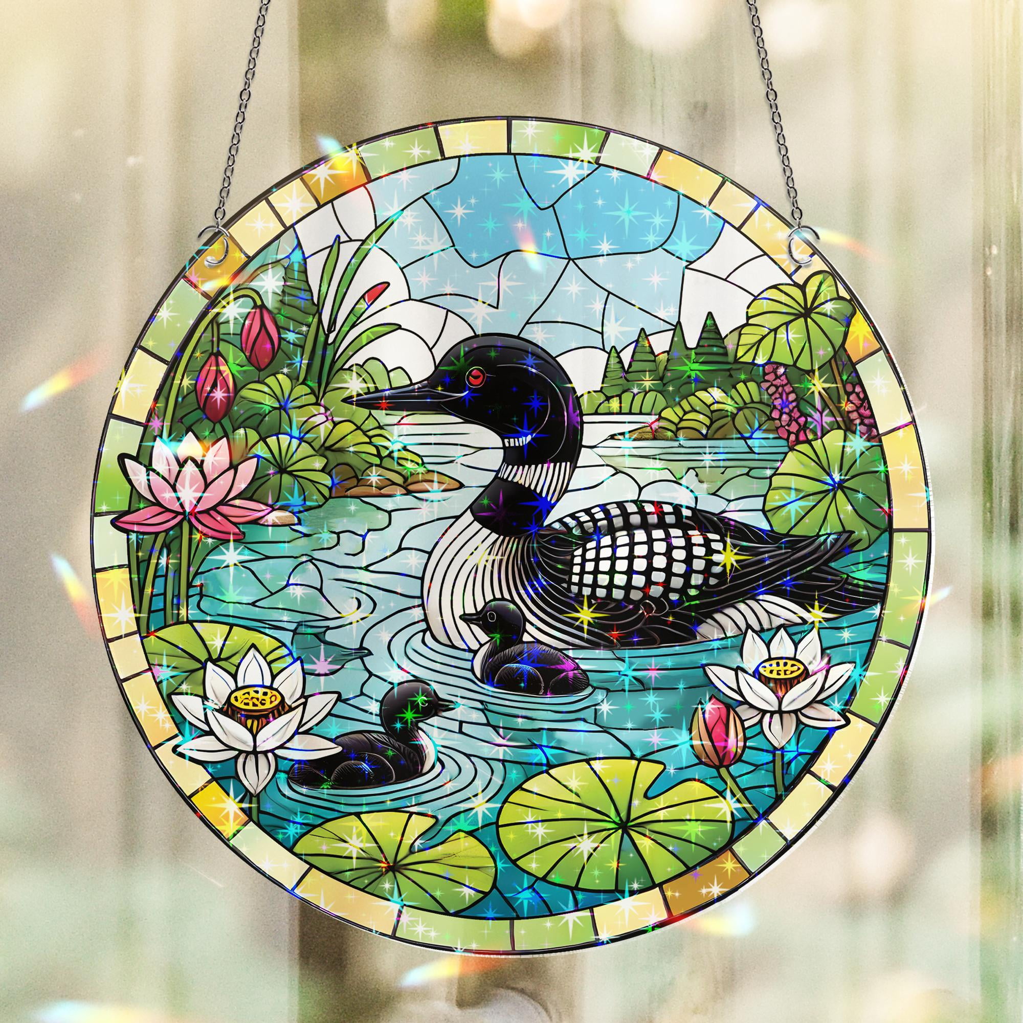 Lotusprinthandmade Flying Loon Bird Custom Shape Star Hologram Ornament ...