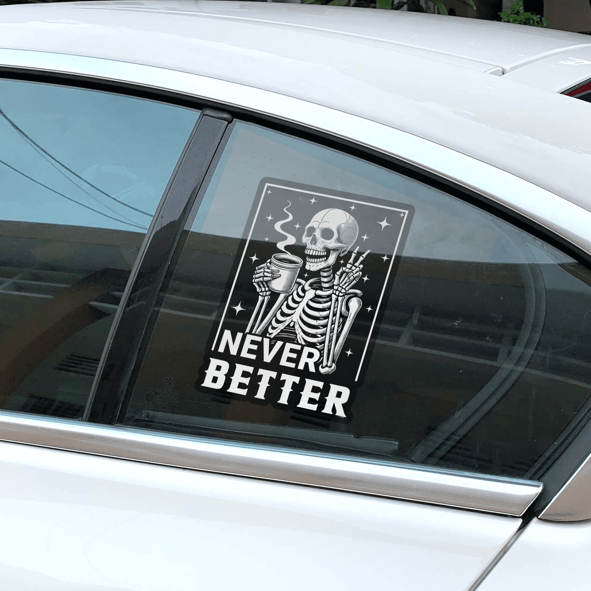 Lotusprinthandmade Funny Halloween Skeleton Never Better Transparent ...