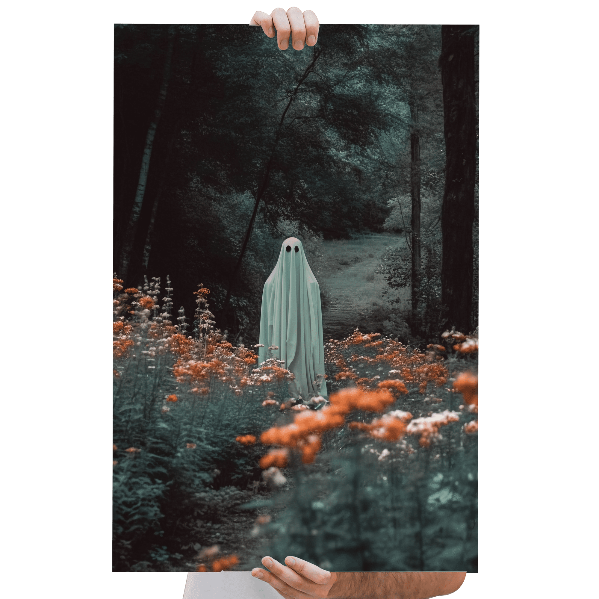 Lotusprinthandmade Ghost Vintage Art Halloween Gifts Poster 12" x 18 ...