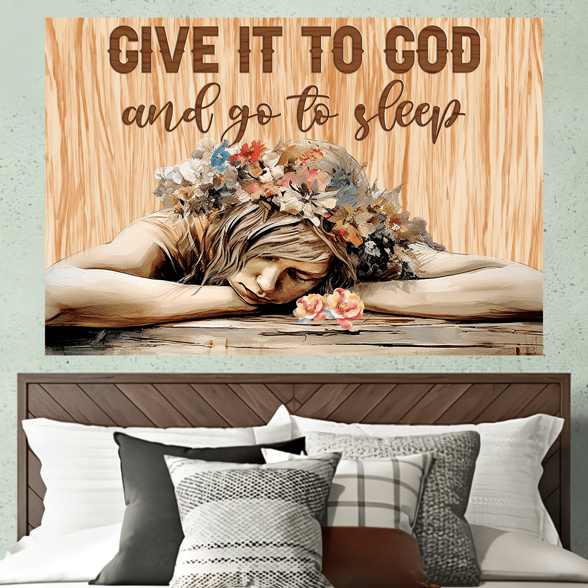 Lotusprinthandmade Give It To God And Go To Sleep Poster 12" x 18 ...