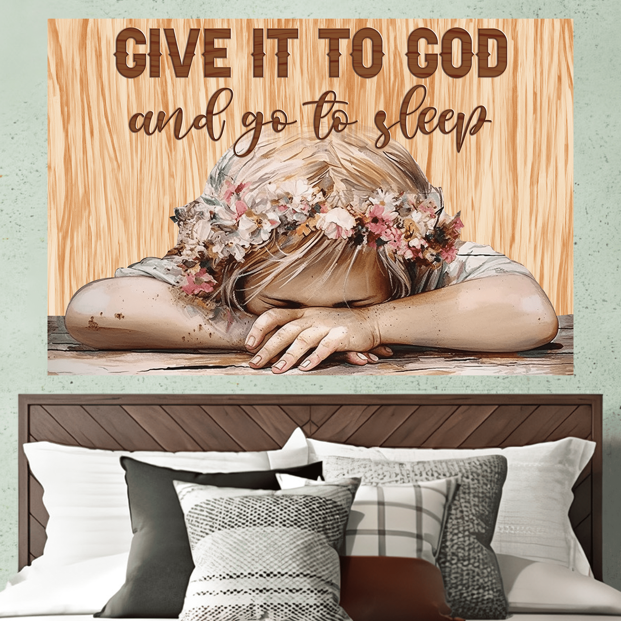 Lotusprinthandmade Give It To God And Go To Sleep Poster 24" x 36 ...