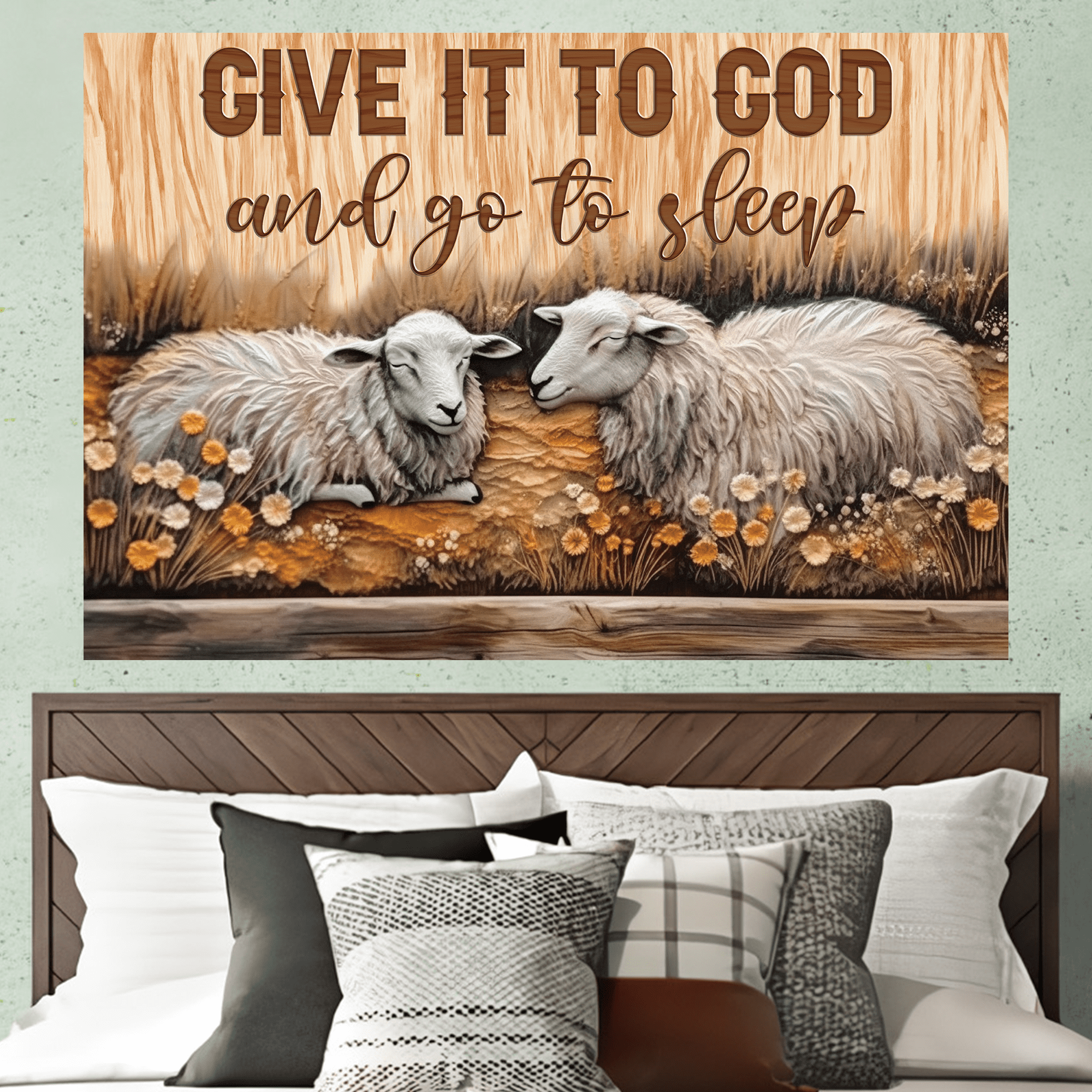 Lotusprinthandmade Give It To God And Go To Sleep Poster 32" x 48 ...