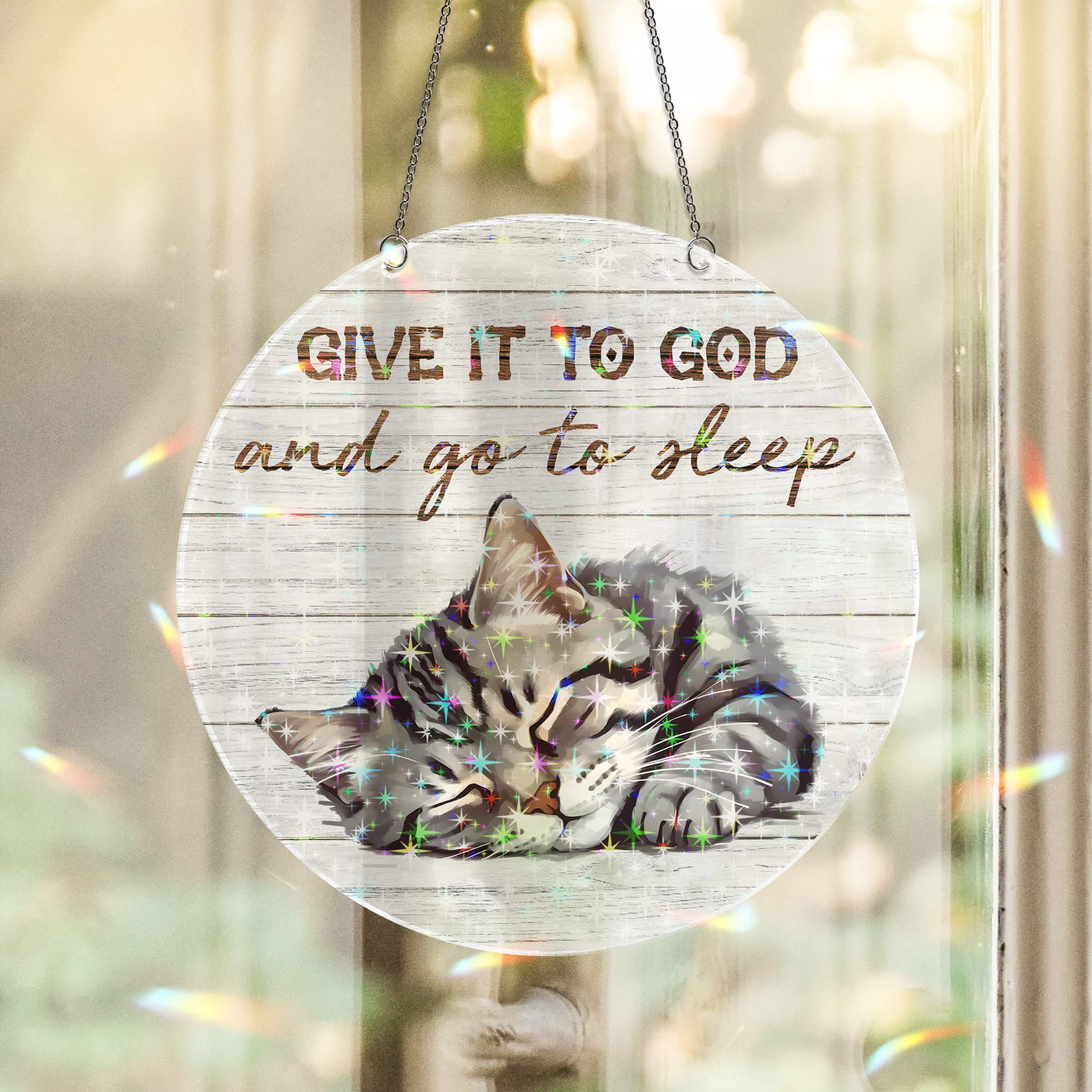 Lotusprinthandmade Give To God and Go To Sleep Christian Cat Custom ...