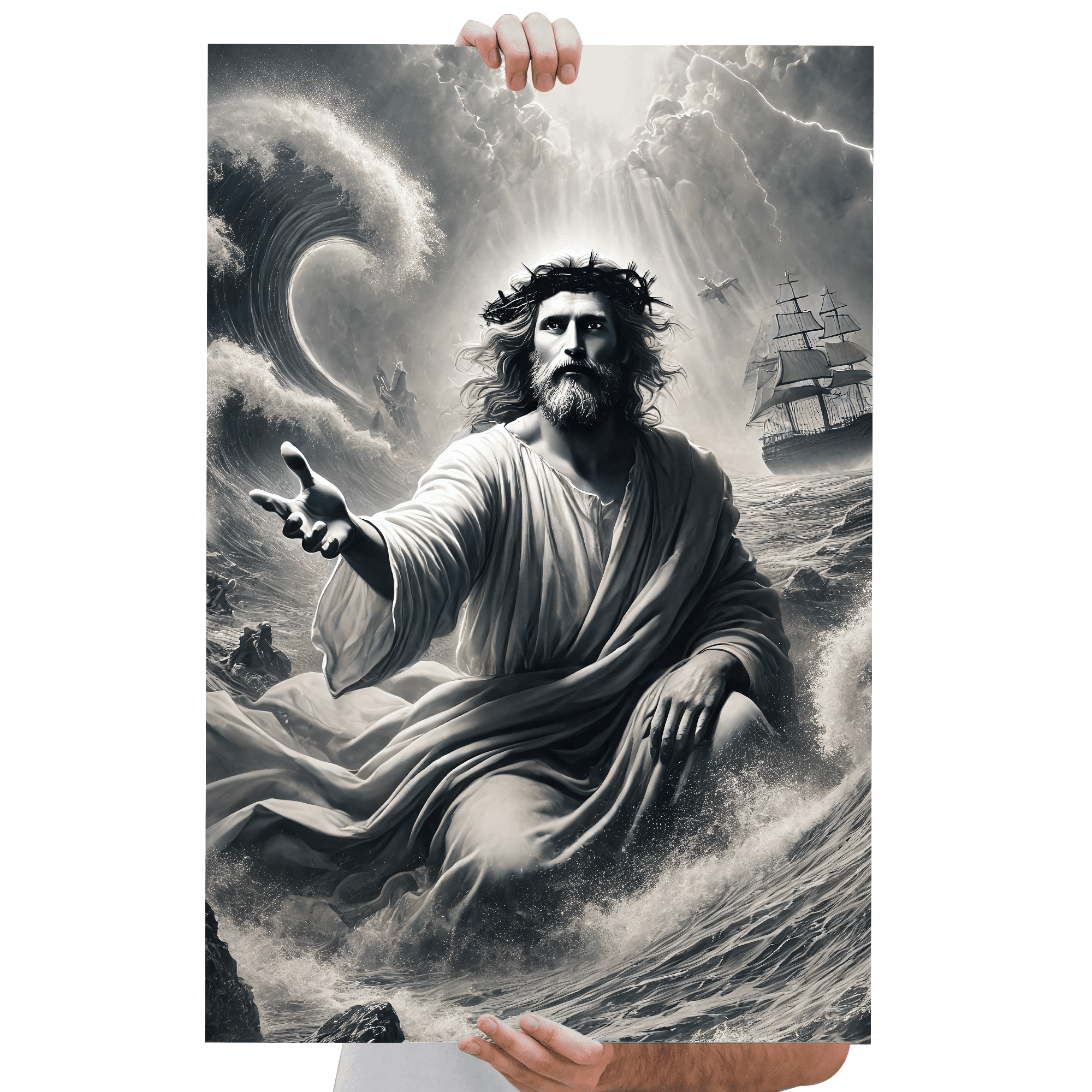 Lotusprinthandmade God Jesus Christian Poster 24" x 36", Jesus Poster ...