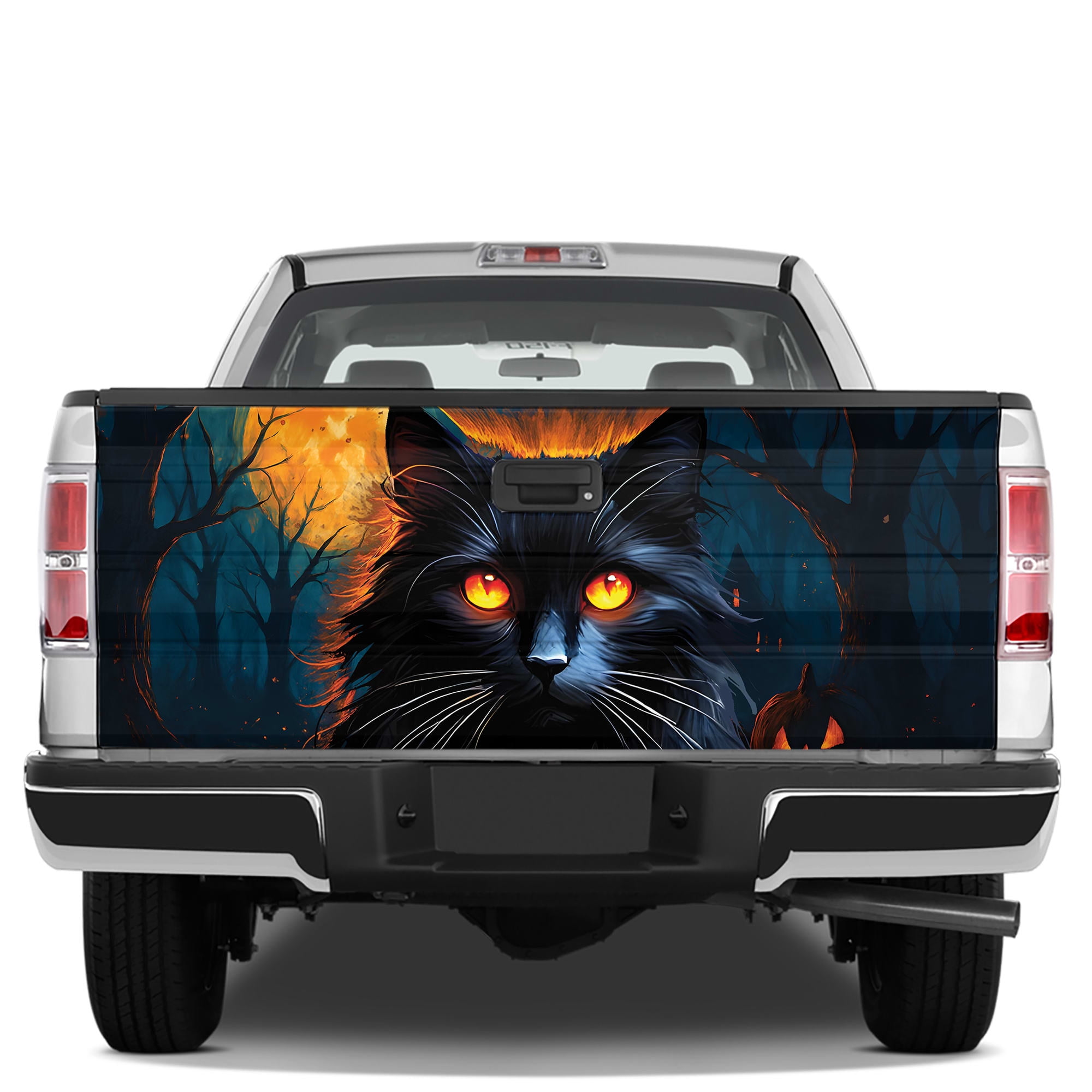 Lotusprinthandmade Halloween Cat Blood Skull Tailgate Wrap 2 Sizes (24 ...