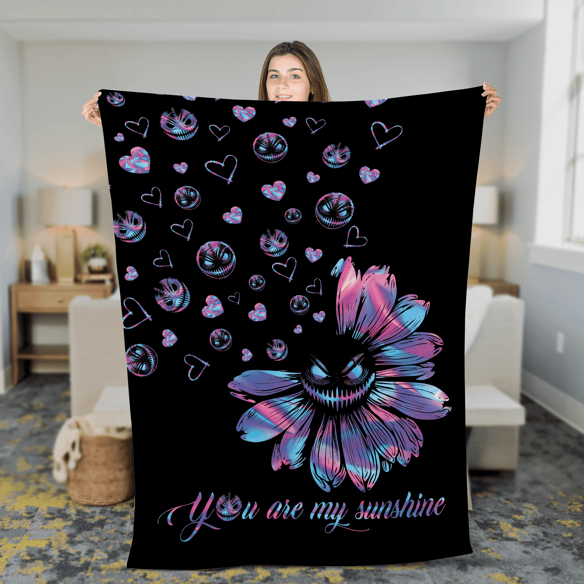 Lotusprinthandmade Horror Flower You Are My Sunshine Fleece Blanket 2 ...