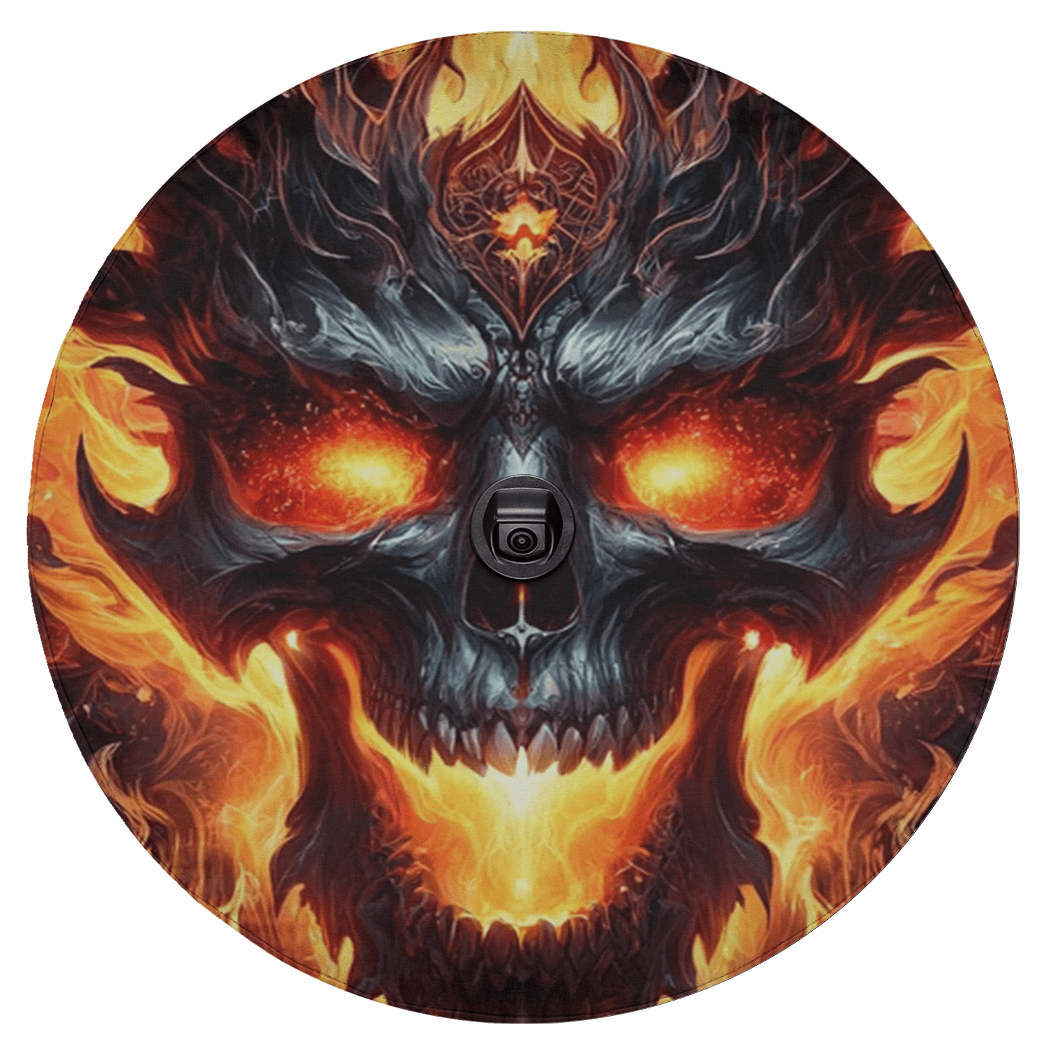 Lotusprinthandmade Horror Skull Skeleton Spare Tire Cover With Backup ...