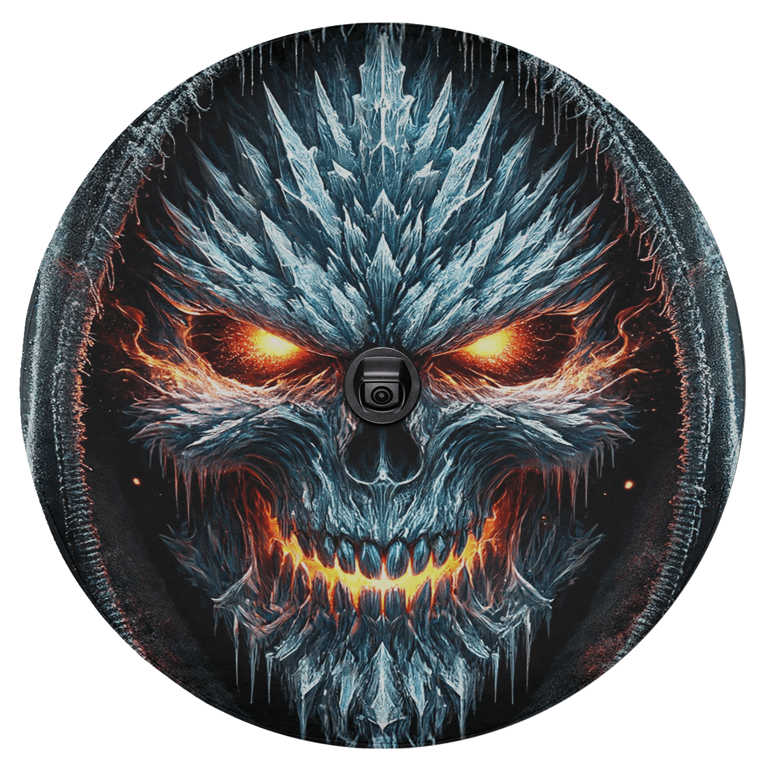 Lotusprinthandmade Horror Skull Skeleton Spare Tire Cover With Backup ...