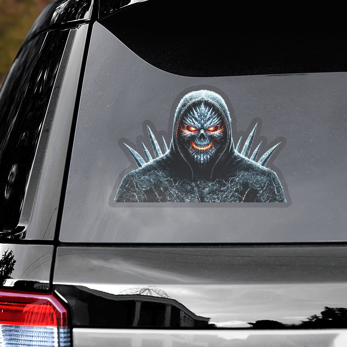 Lotusprinthandmade Horror Skull Skeleton Transparent Vinyl Decal 4 ...