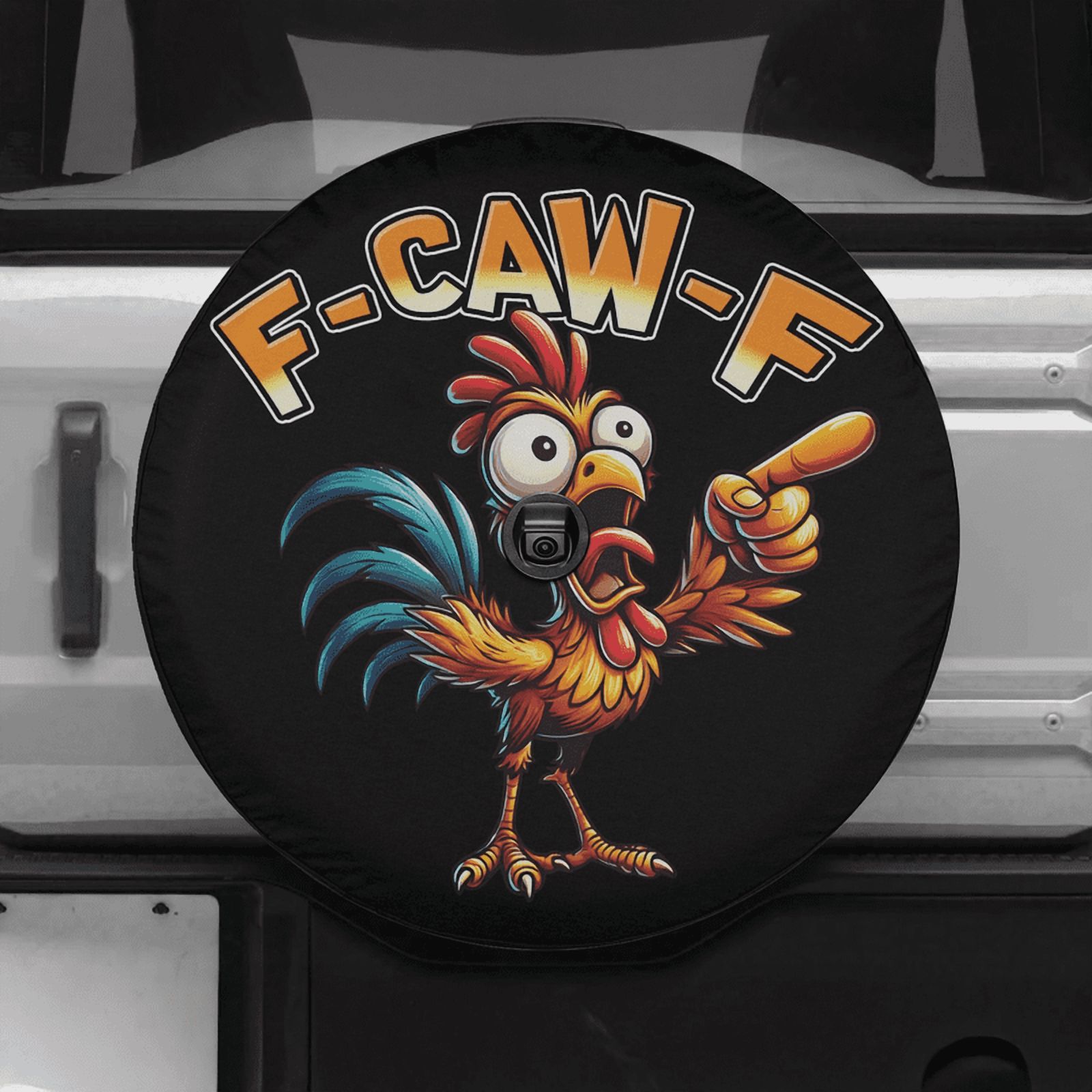 Lotusprinthandmade Humorous Quote Chicken Spare Tire Cover With Backup ...