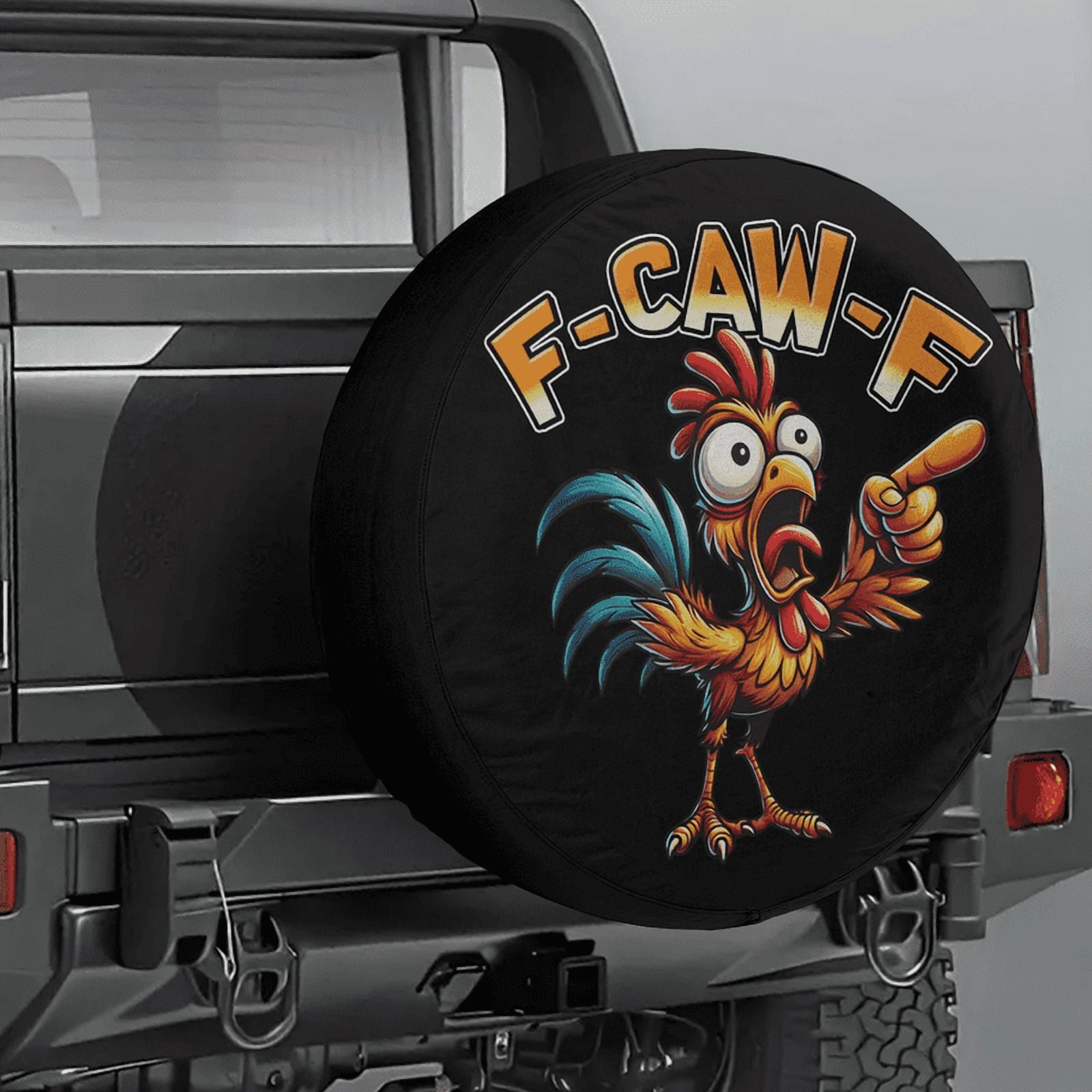 Lotusprinthandmade Humorous Quote Chicken Spare Tire Cover Without ...