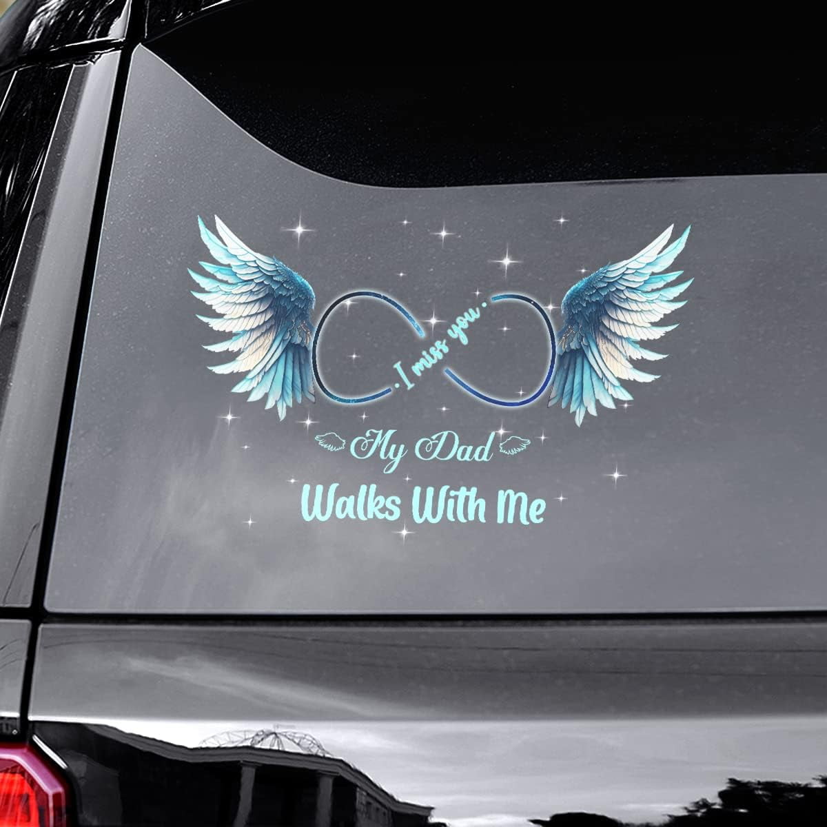 Lotusprinthandmade I Miss You My Dad Walks with Me Memorial Transparent ...