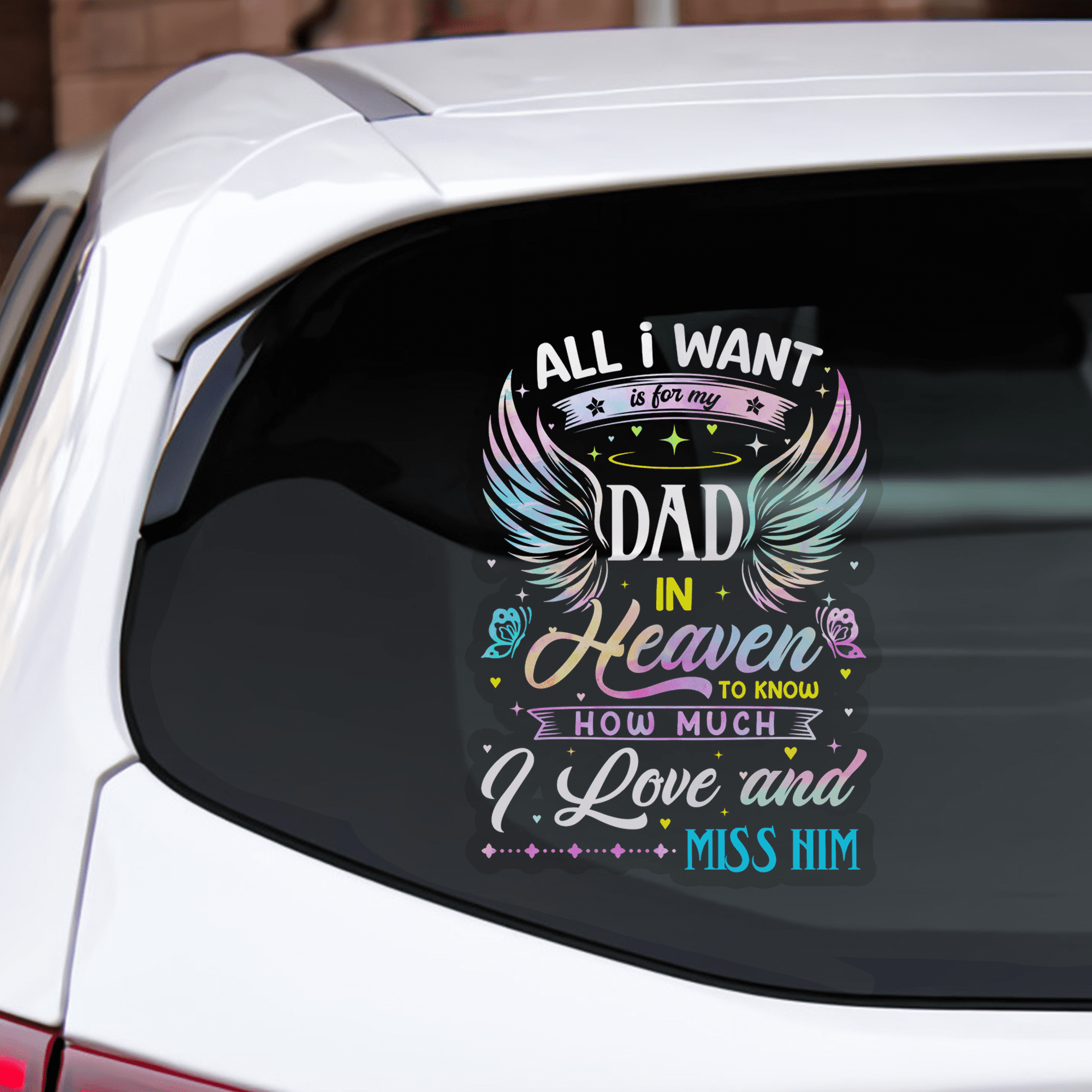 Lotusprinthandmade I Want My Dad In Heaven I Love and Miss Him Memorial ...