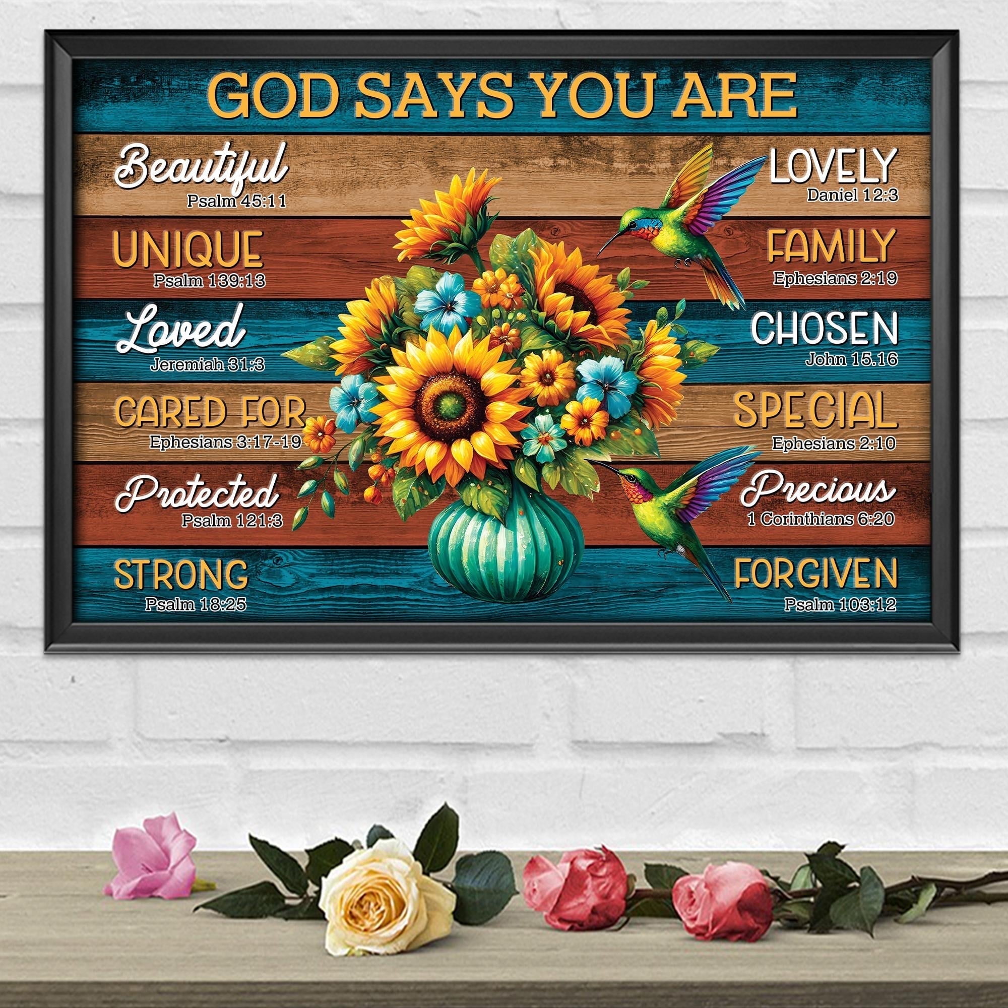 Lotusprinthandmade Inspirational Quotes God Says You Are Beautiful ...