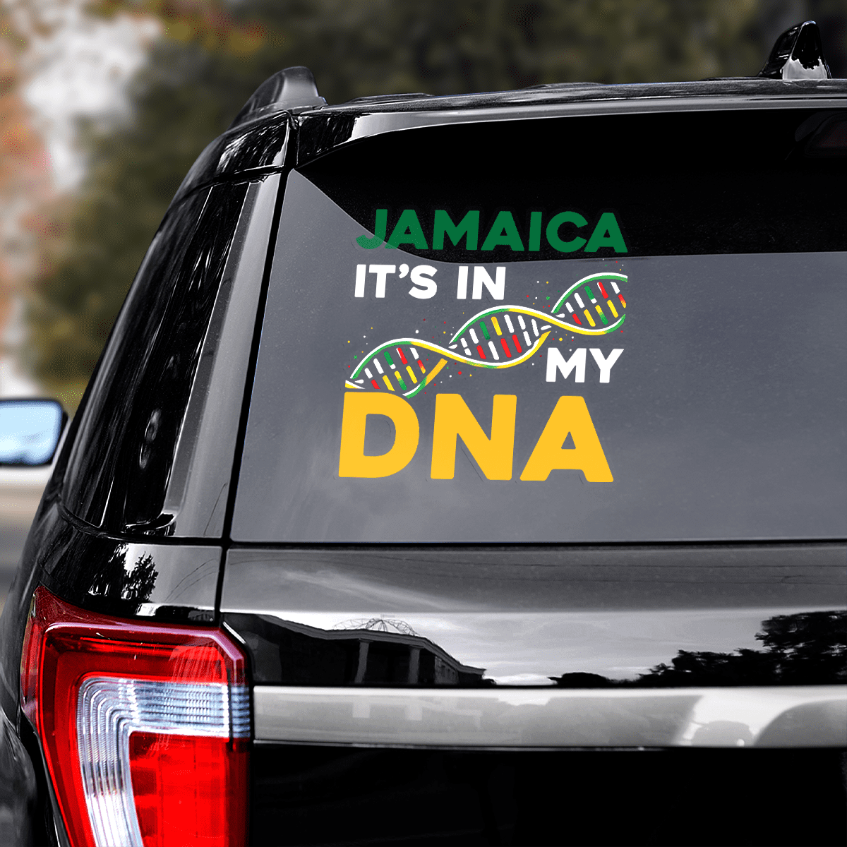 Lotusprinthandmade Jamaican Flag DNA Transparent Vinyl Decal 4 Sizes ...