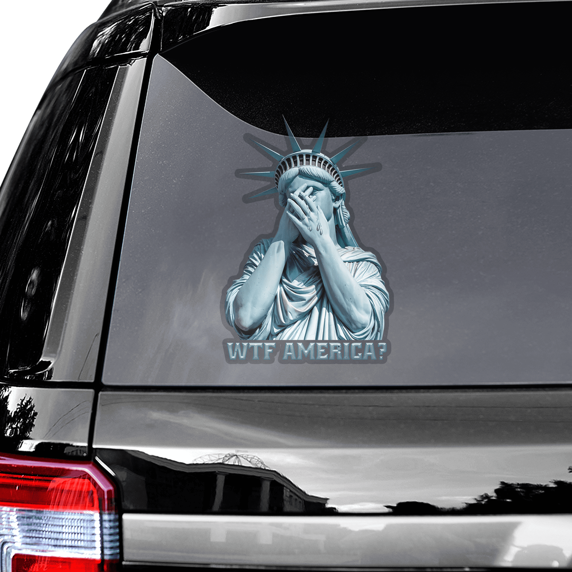 Lotusprinthandmade Jesus America Transparent Vinyl Decal 4 Sizes (14x14 ...