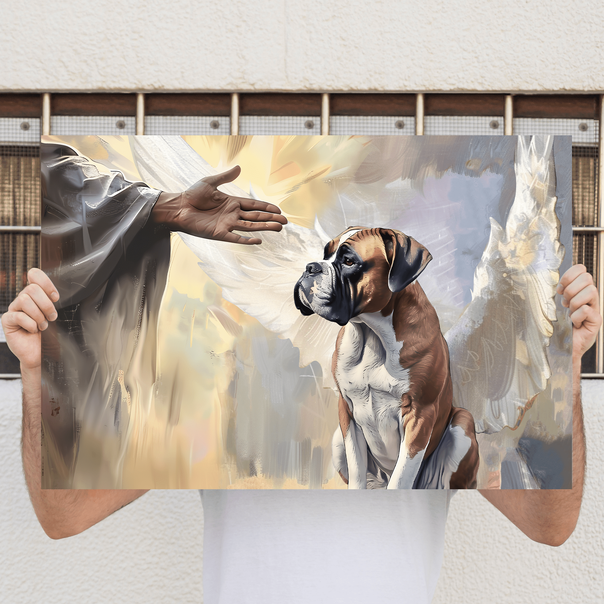 Lotusprinthandmade Jesus Boxer Memorial Poster 12" x 18” - Walmart.com