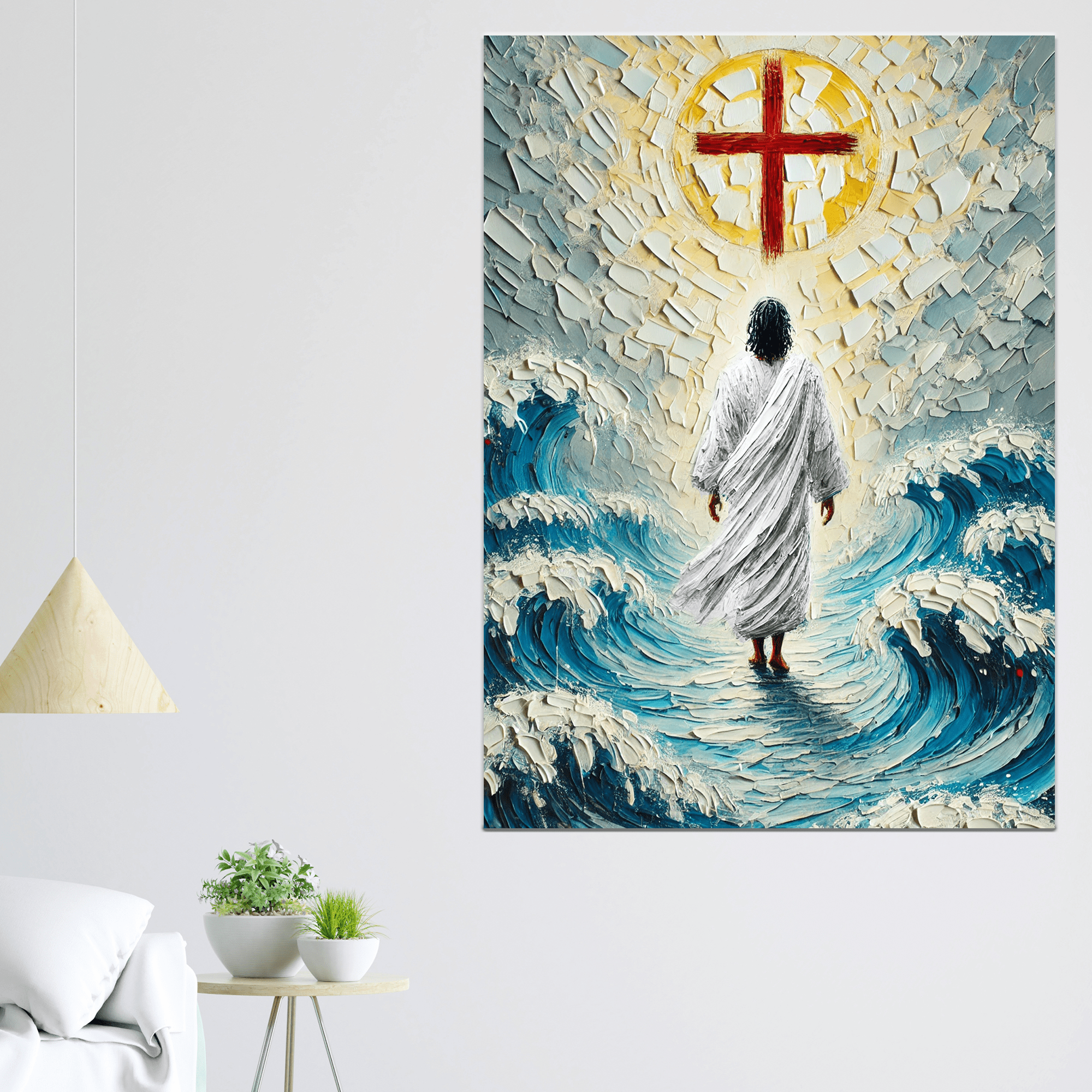 Lotusprinthandmade Jesus Christ Walking On Christian Wall Art Poster 16 ...