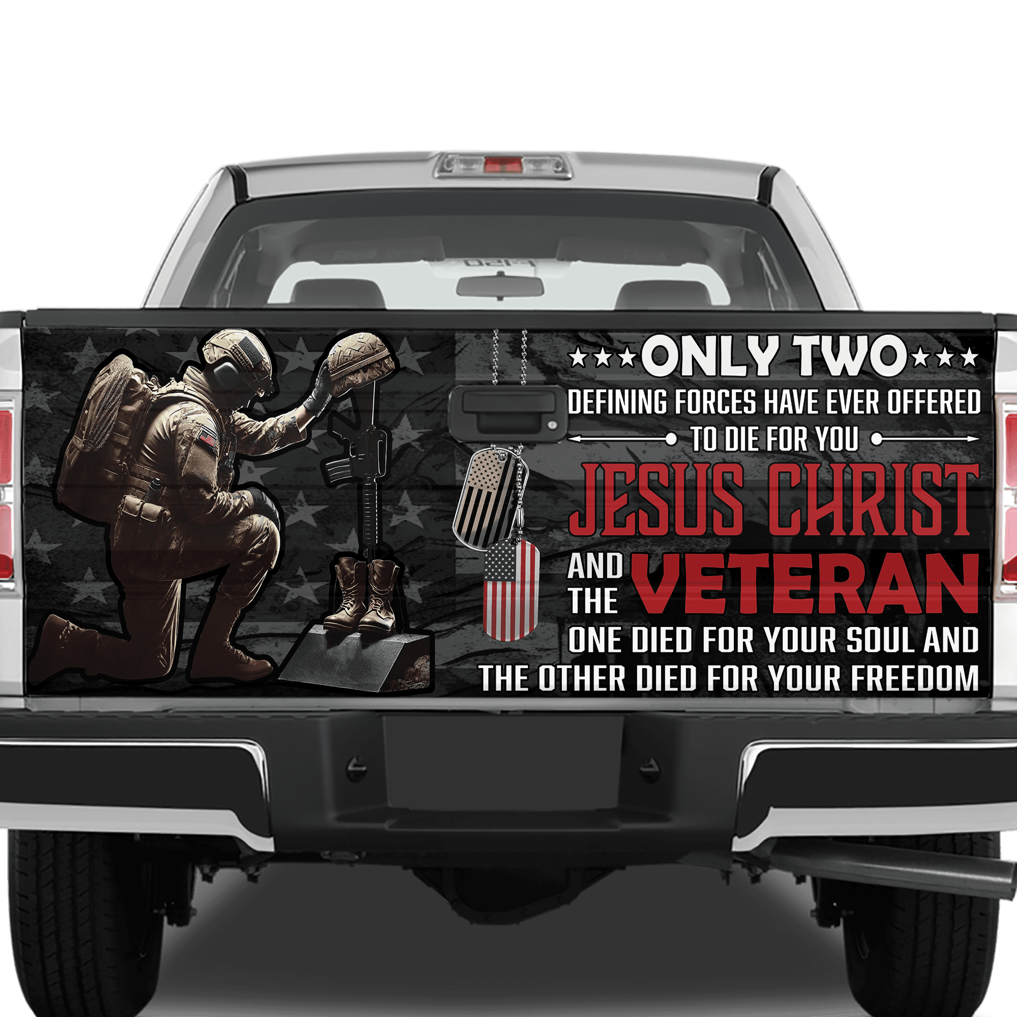 Lotusprinthandmade Jesus Christ and Veteran Only Two Defining Forces ...