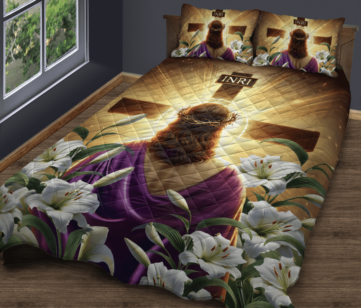 Lotusprinthandmade Jesus Christian Quilt Bedding Set Quilt Bedding Set ...