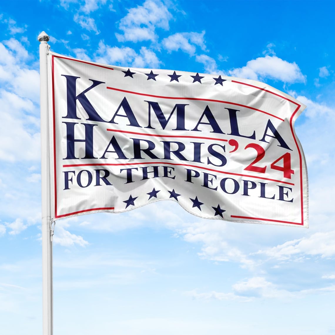 Lotusprinthandmade Kamala Harris President Campaign 100% Polyester ...
