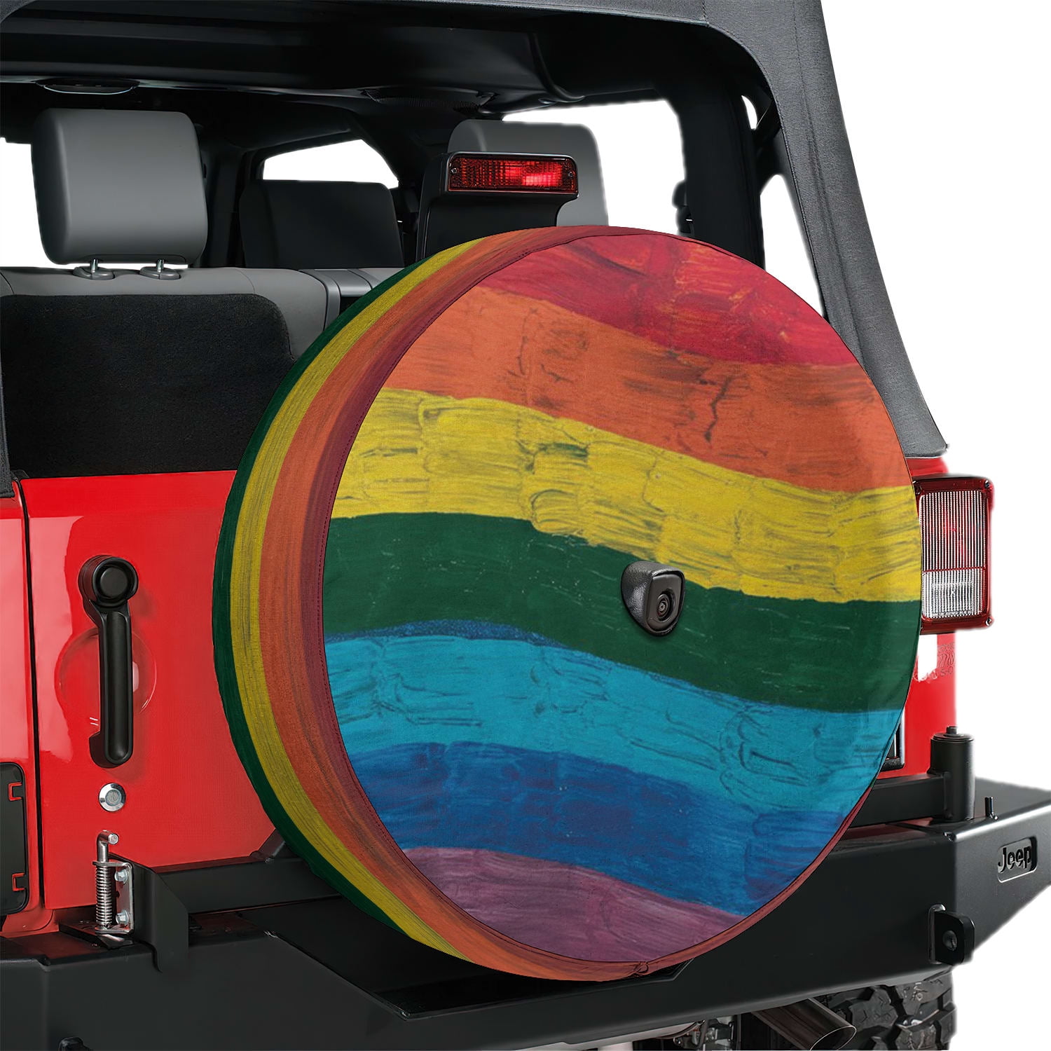 Lotusprinthandmade LGBT Spare Tire Cover With Backup Camera Hole 6 ...