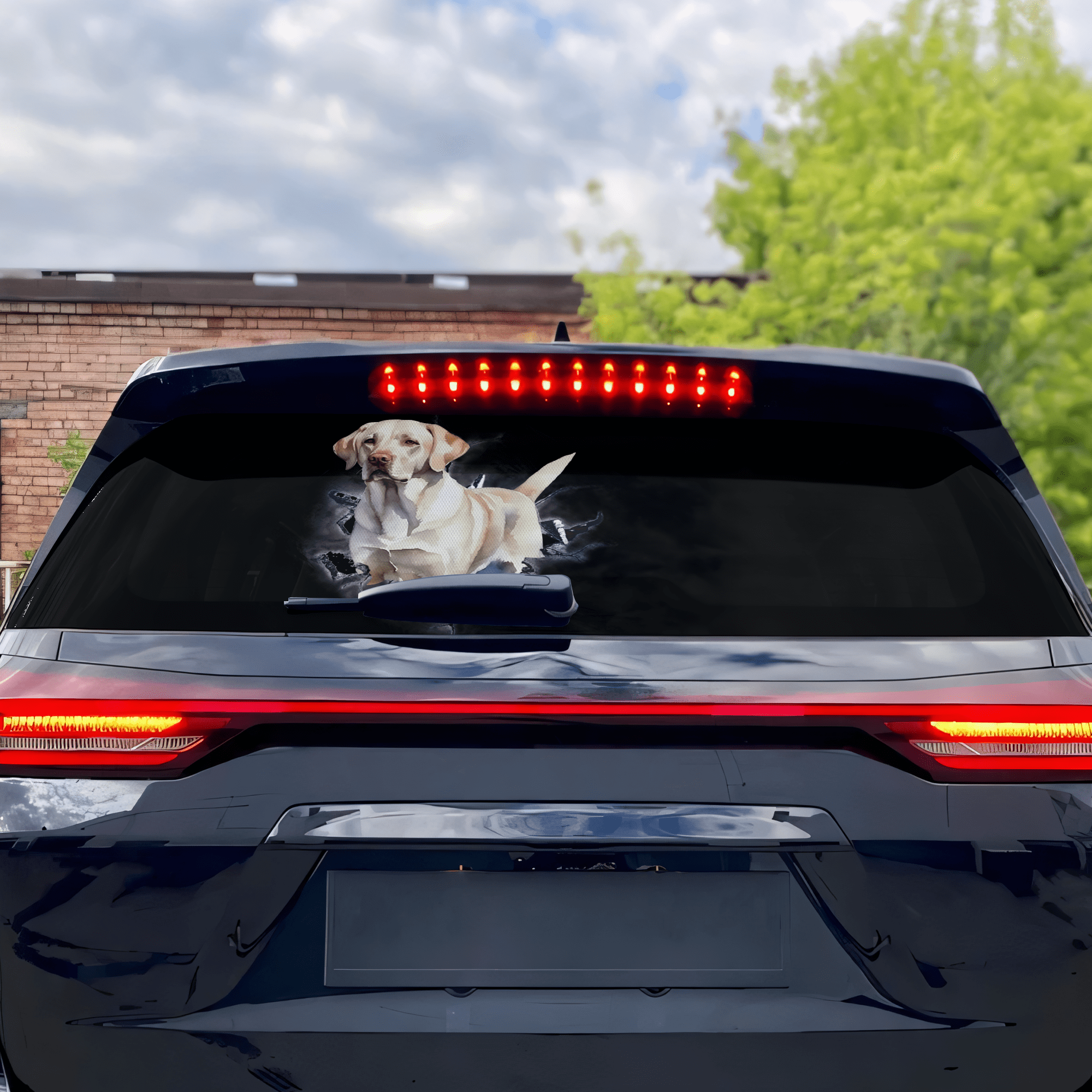 Lotusprinthandmade Labrador Retriever Dog Rear Window Car Decal 3 Sizes ...
