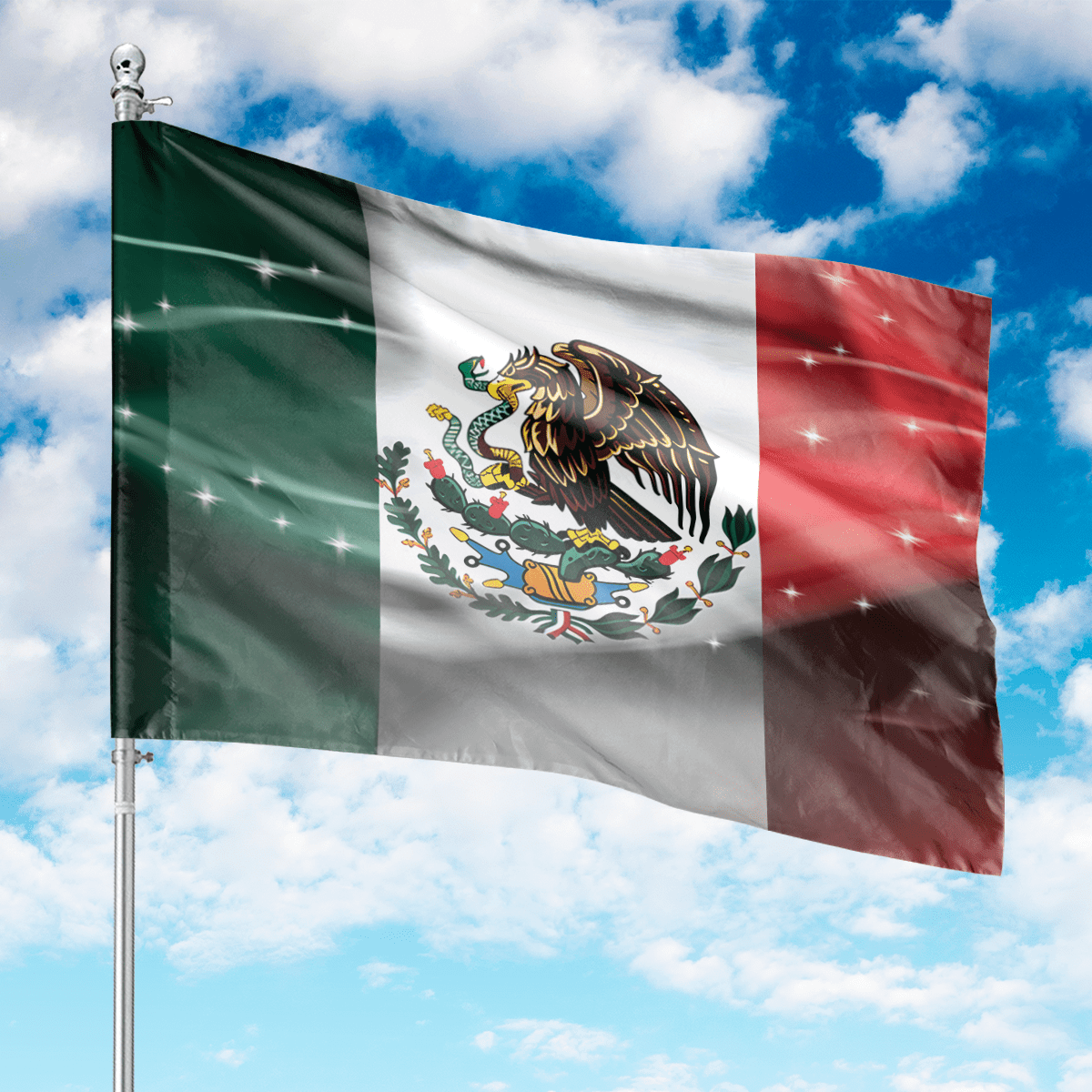 Lotusprinthandmade Mexican 100% Polyester Horizontal House Flag 36×60 ...