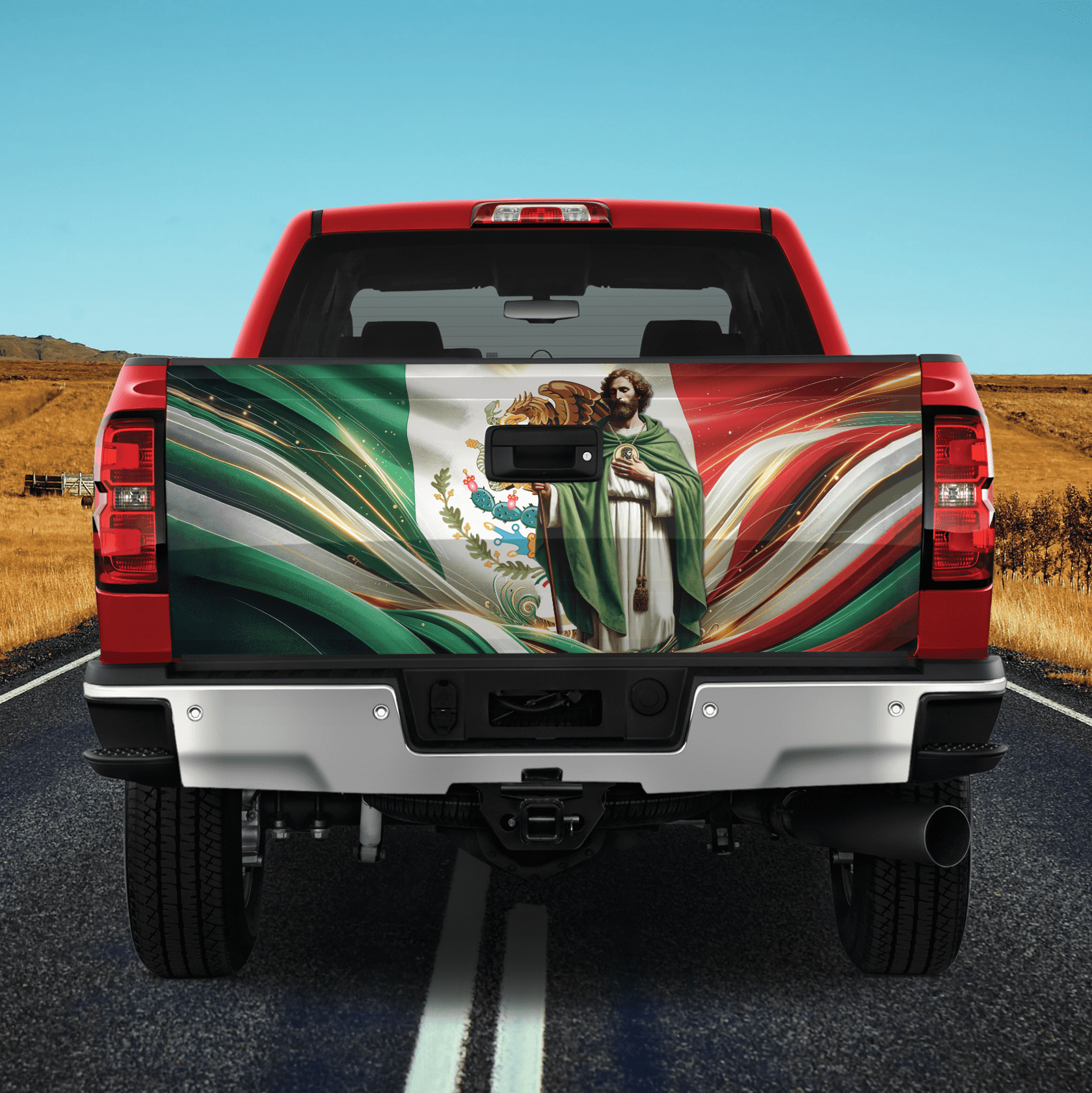 Lotusprinthandmade Mexican Flag St. Jude Graphic Decal Tailgate Wrap 2 ...