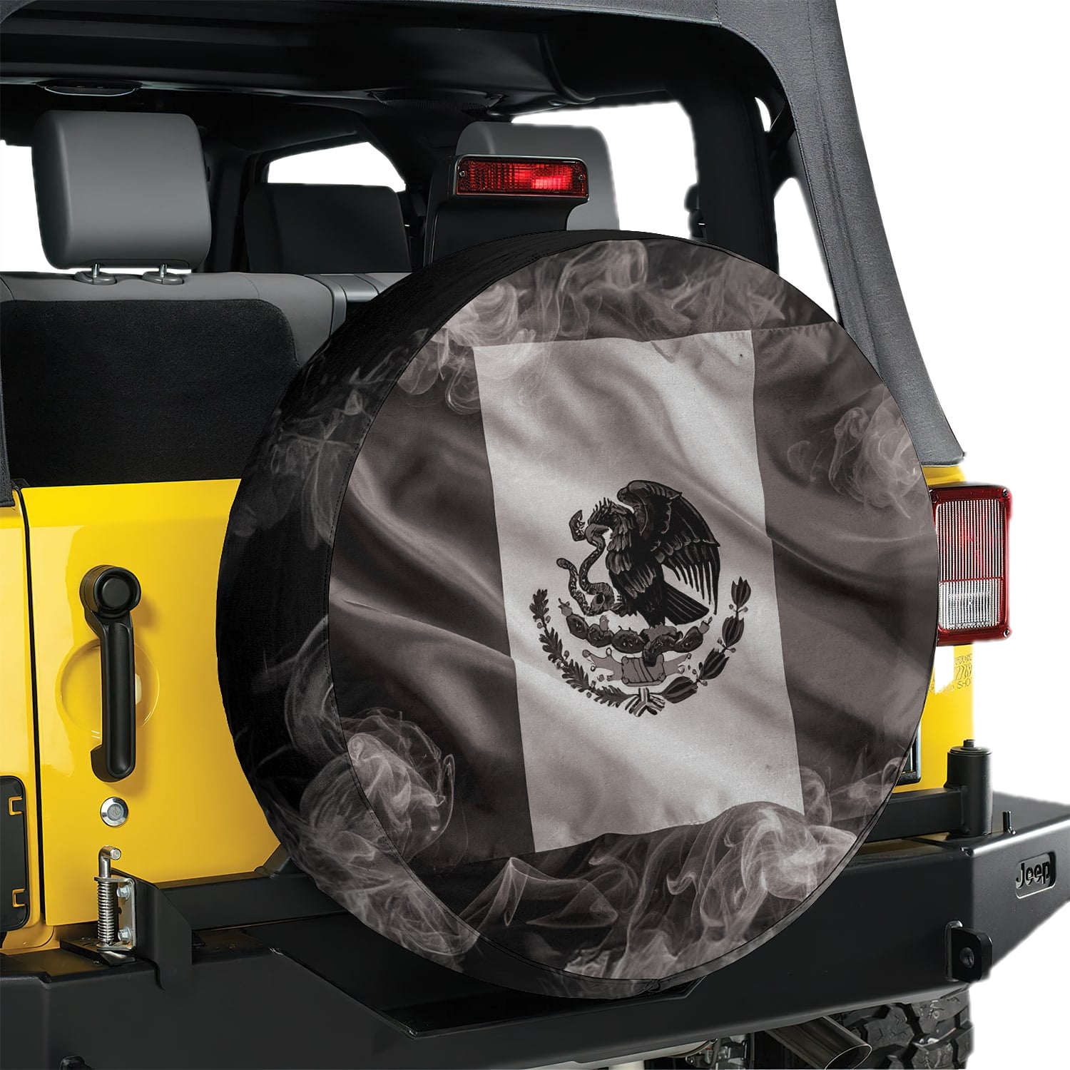 Lotusprinthandmade Mexico Flag Mexican Eagle Spare Tire Cover Without ...