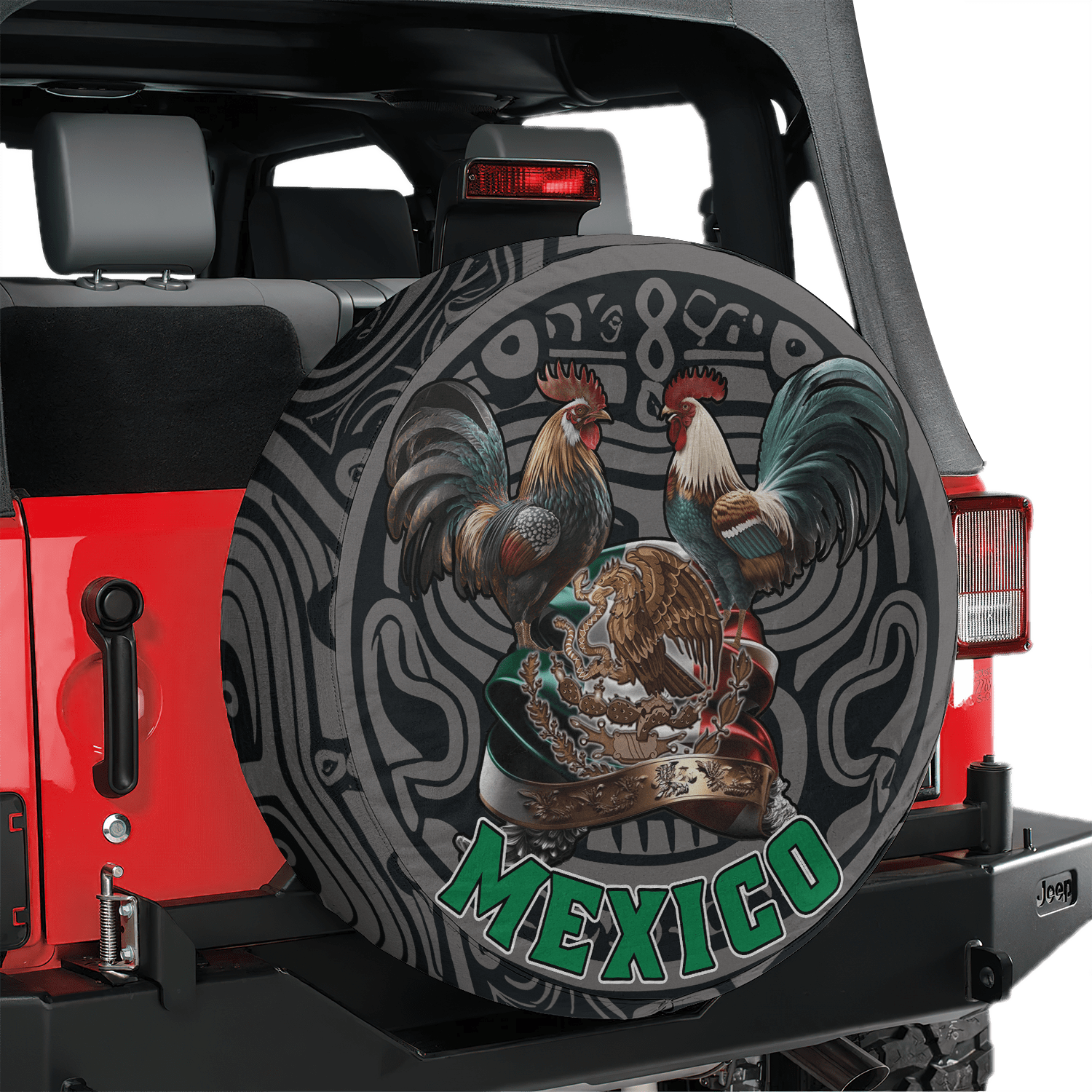 Lotusprinthandmade Mexico Mexican Eagle Chicken Spare Tire Cover ...