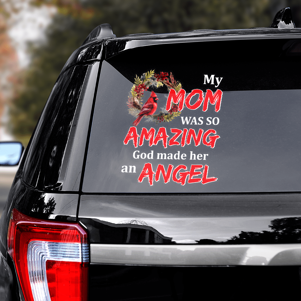 Lotusprinthandmade Mom Memorial Transparent Vinyl Decal (8x12 Inches ...