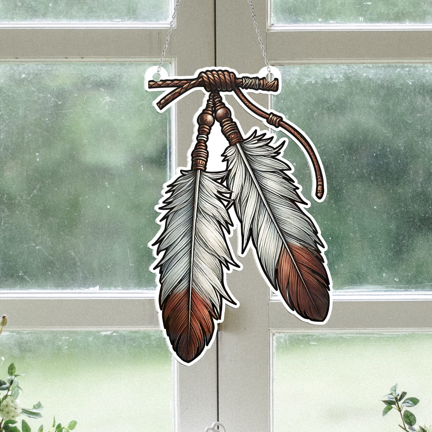 Lotusprinthandmade Native America Custom Shape Window Hanging Acrylic ...