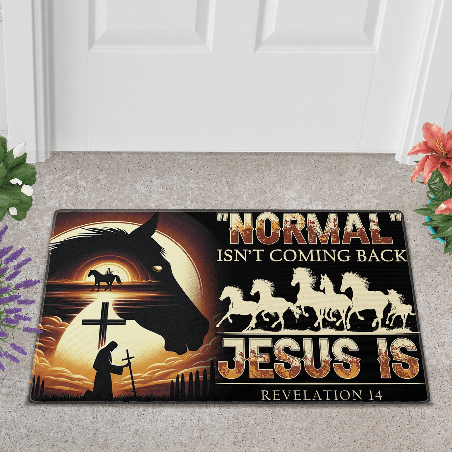 Lotusprinthandmade Normal Isn't Coming Back but Jesus is Cross ...