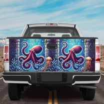 Lotusprinthandmade Sea Turtle 3D Tailgate Wrap 2 Sizes (26"x66"), Ocean ...