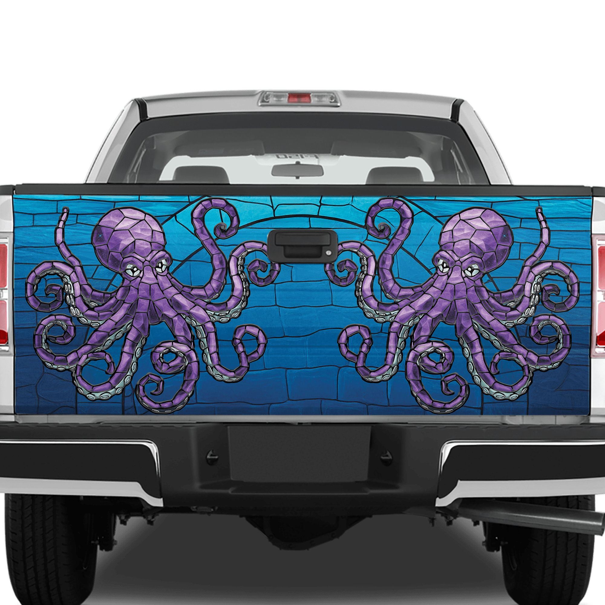 Lotusprinthandmade Octopus Graphic Tailgate Wrap 2 Sizes (24"x58 ...