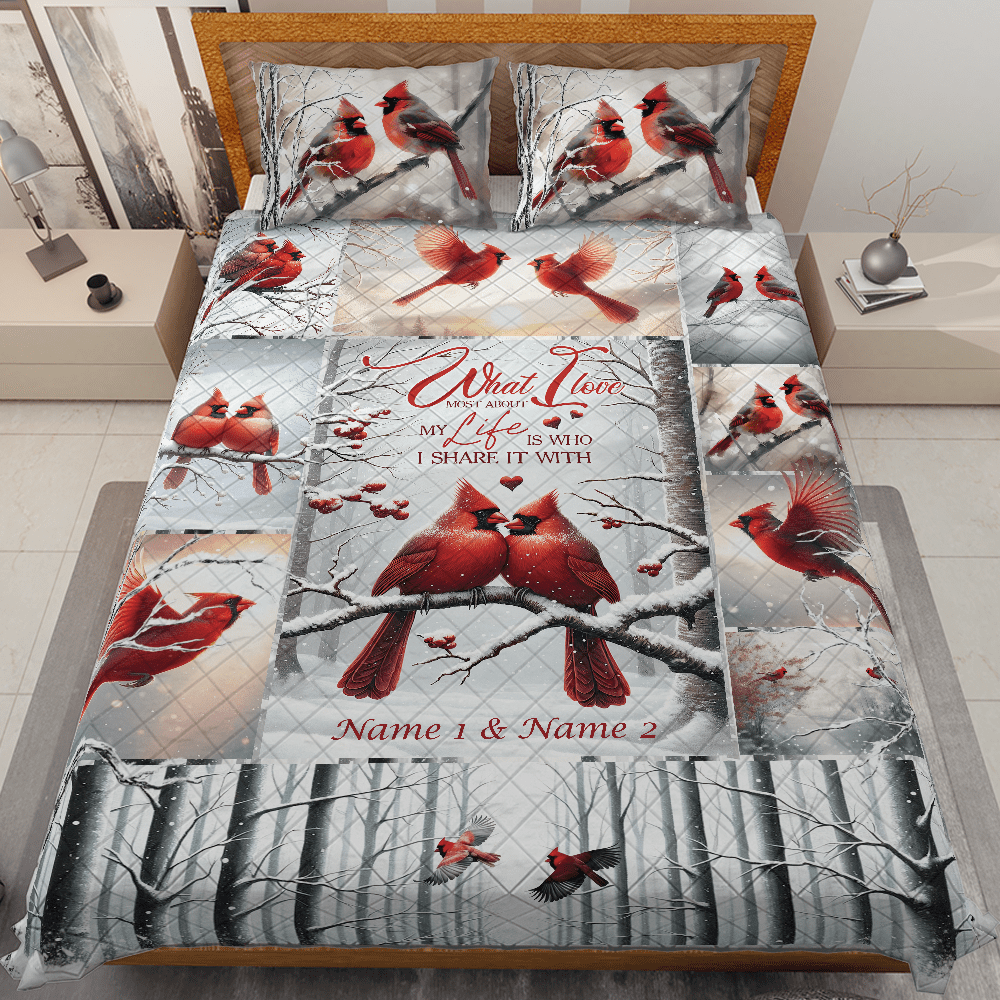 Lotusprinthandmade Personalized Cardinal Couple What I Love Most About ...