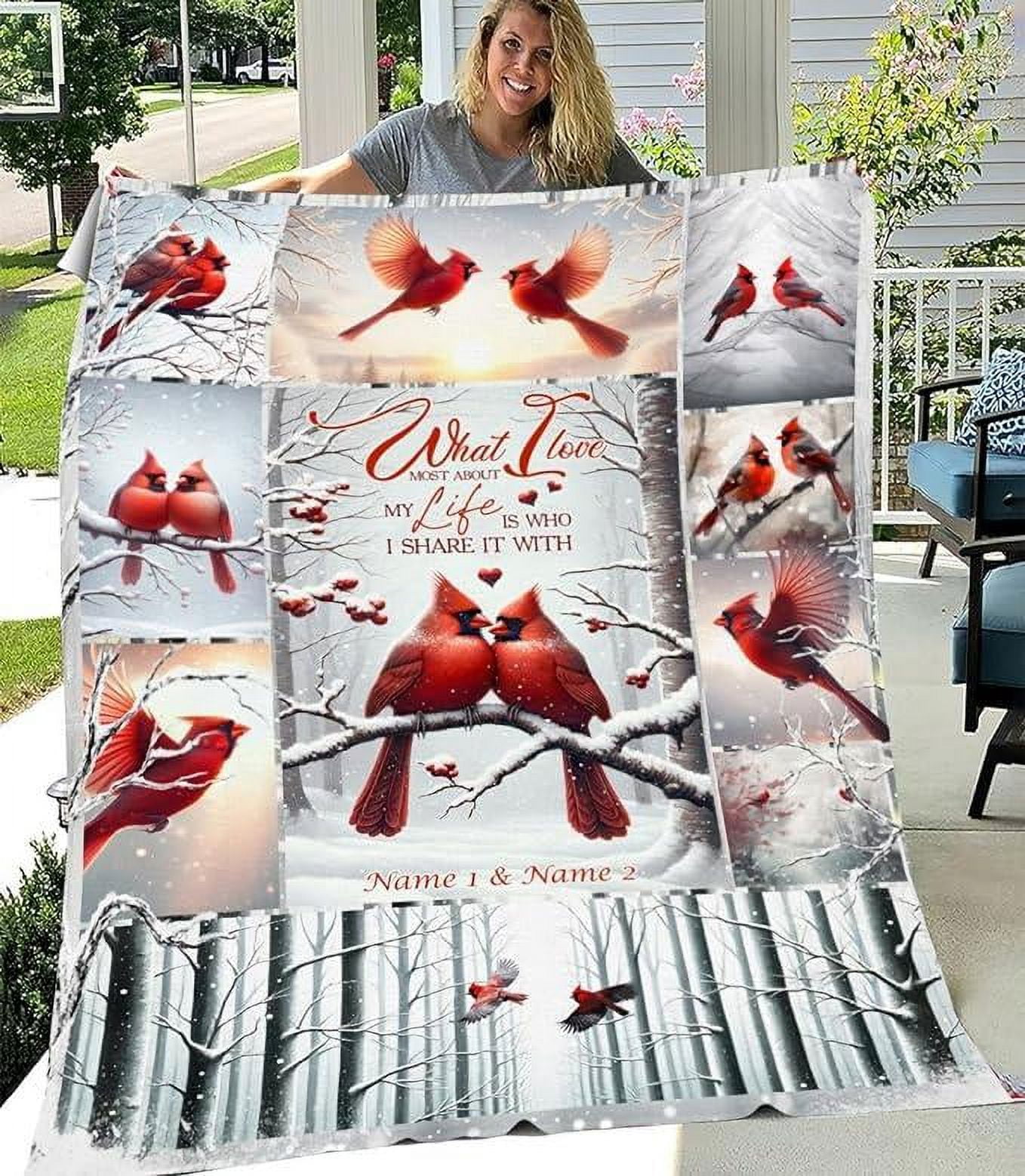 Lotusprinthandmade Personalized Cardinal Couple What I Love Most About ...