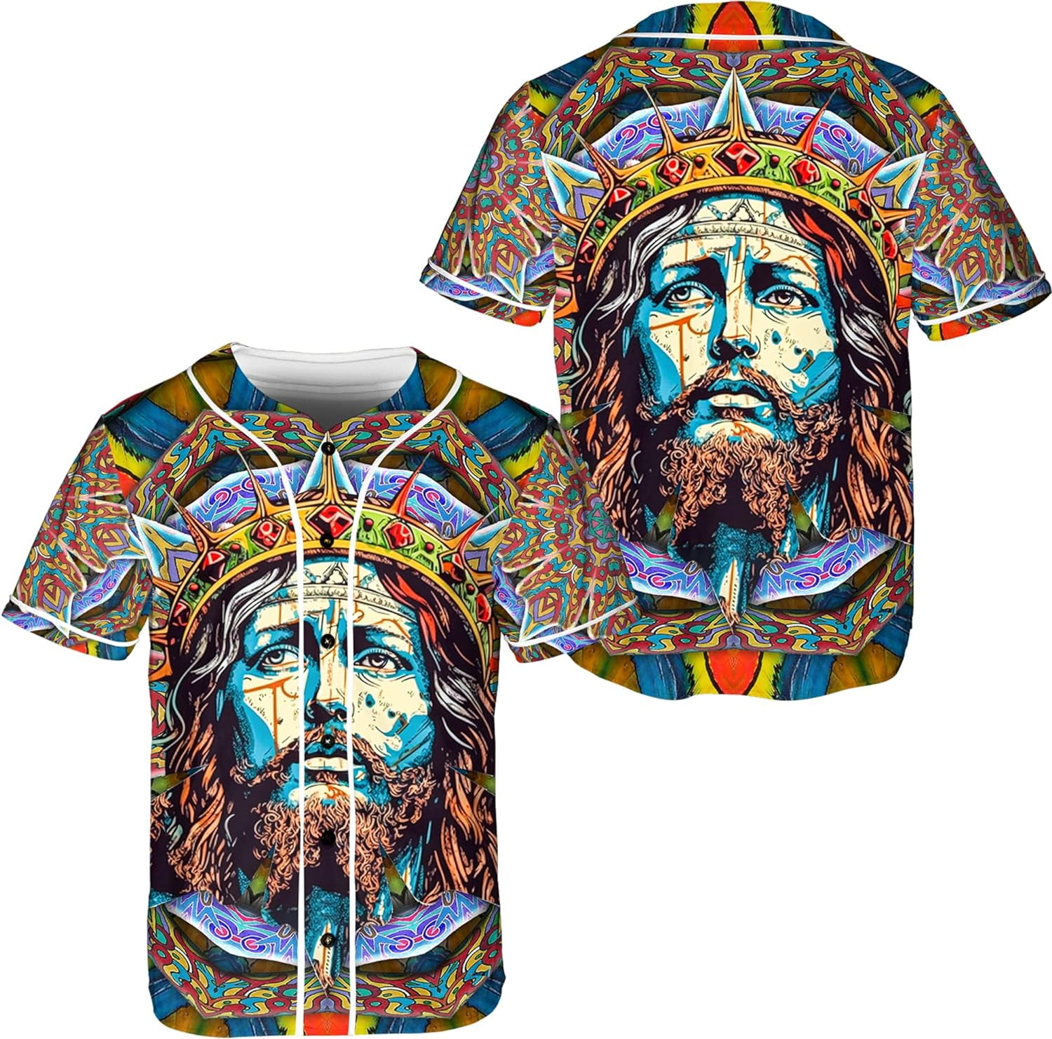 Lotusprinthandmade Personalized Christian Jesus Baseball Jersey, jesus ...