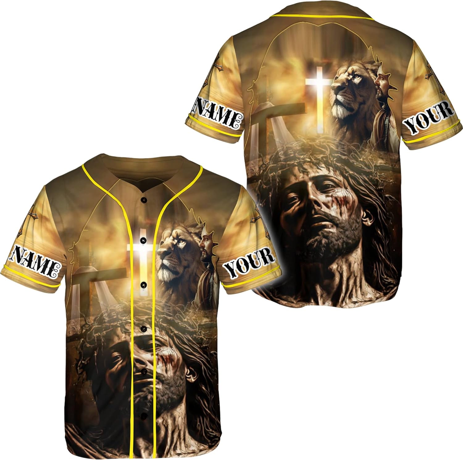 Lotusprinthandmade Personalized Christian Jesus Baseball Jersey, jesus ...