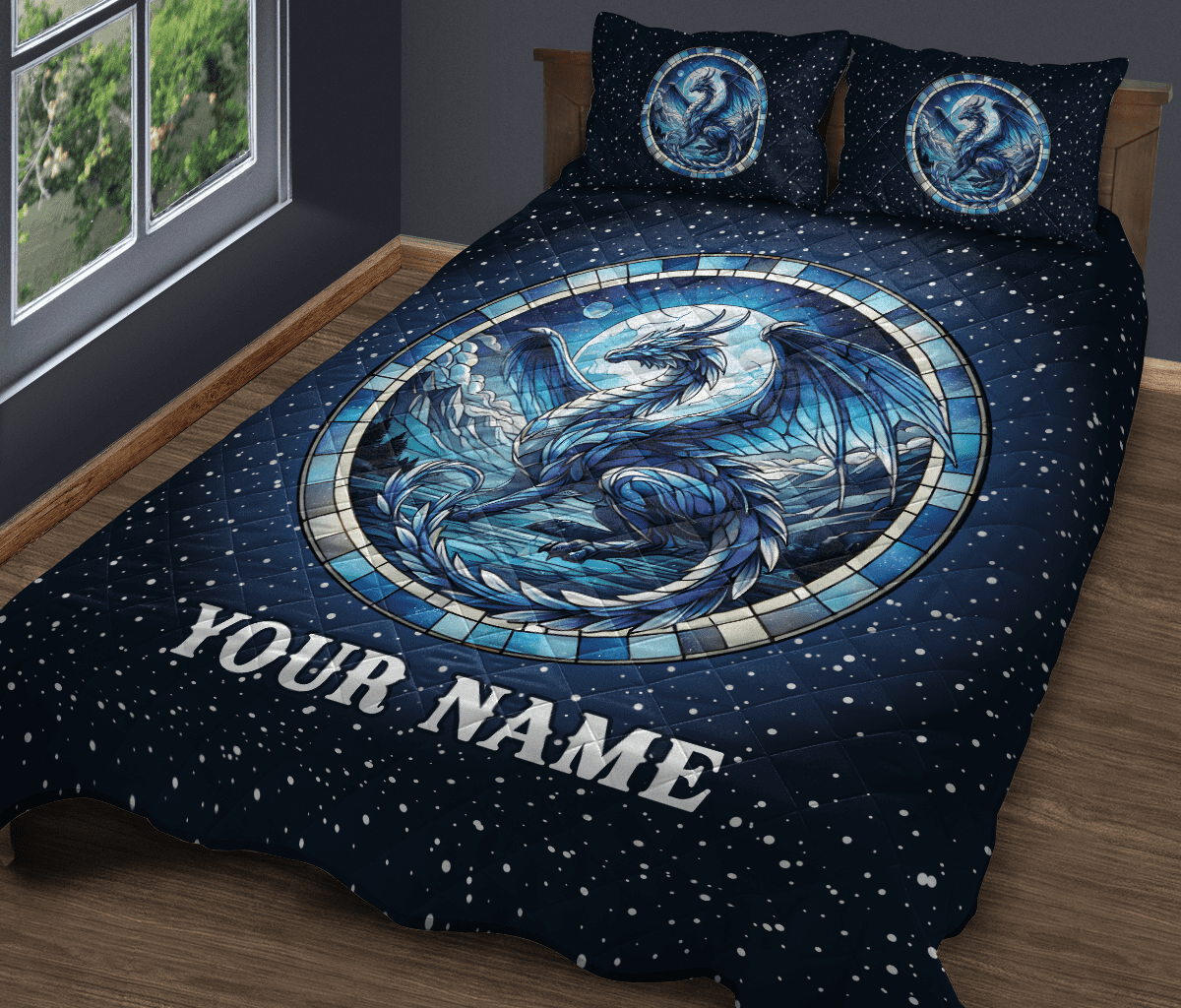 Lotusprinthandmade Personalized Dragon Pattern Quilt Bedding Set (Fold ...