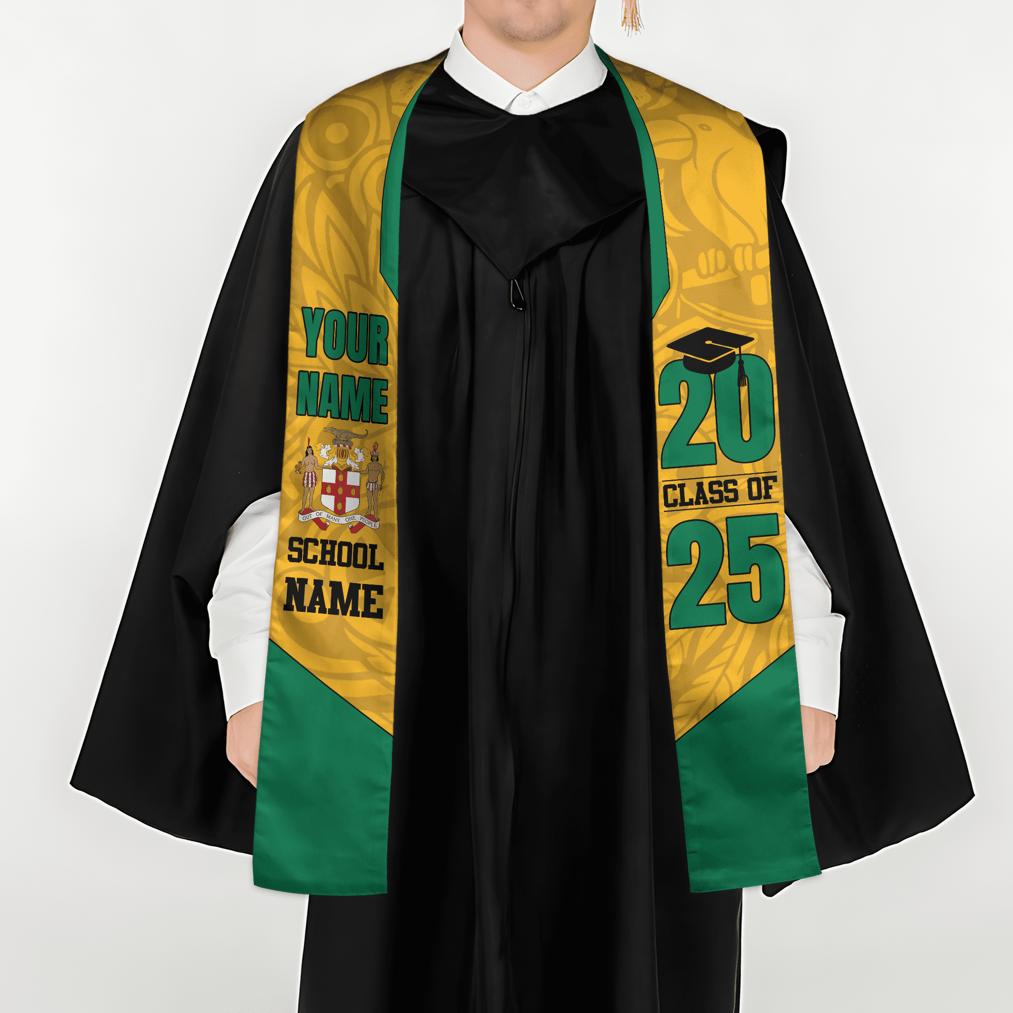 Lotusprinthandmade Personalized Jamaican America Flag 2025 Graduation ...