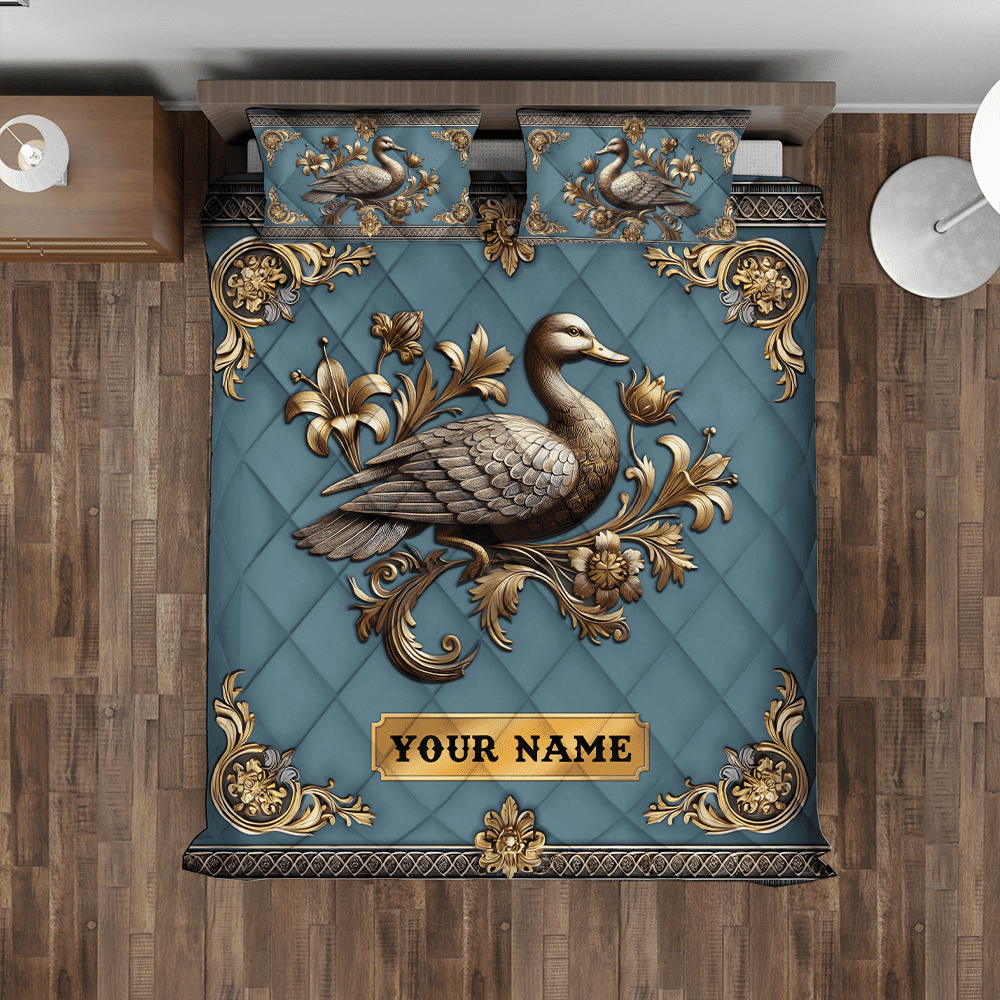 Lotusprinthandmade Personalized Love Duck Animal 3D Quilt Bedding Set ...