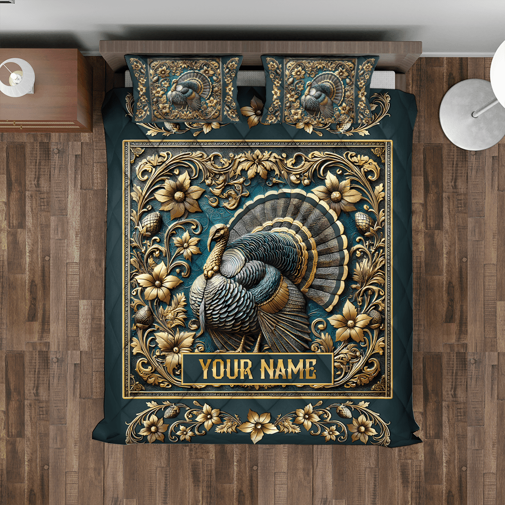 Lotusprinthandmade Personalized Love Turkey Animal 3D Quilt Bedding Set ...