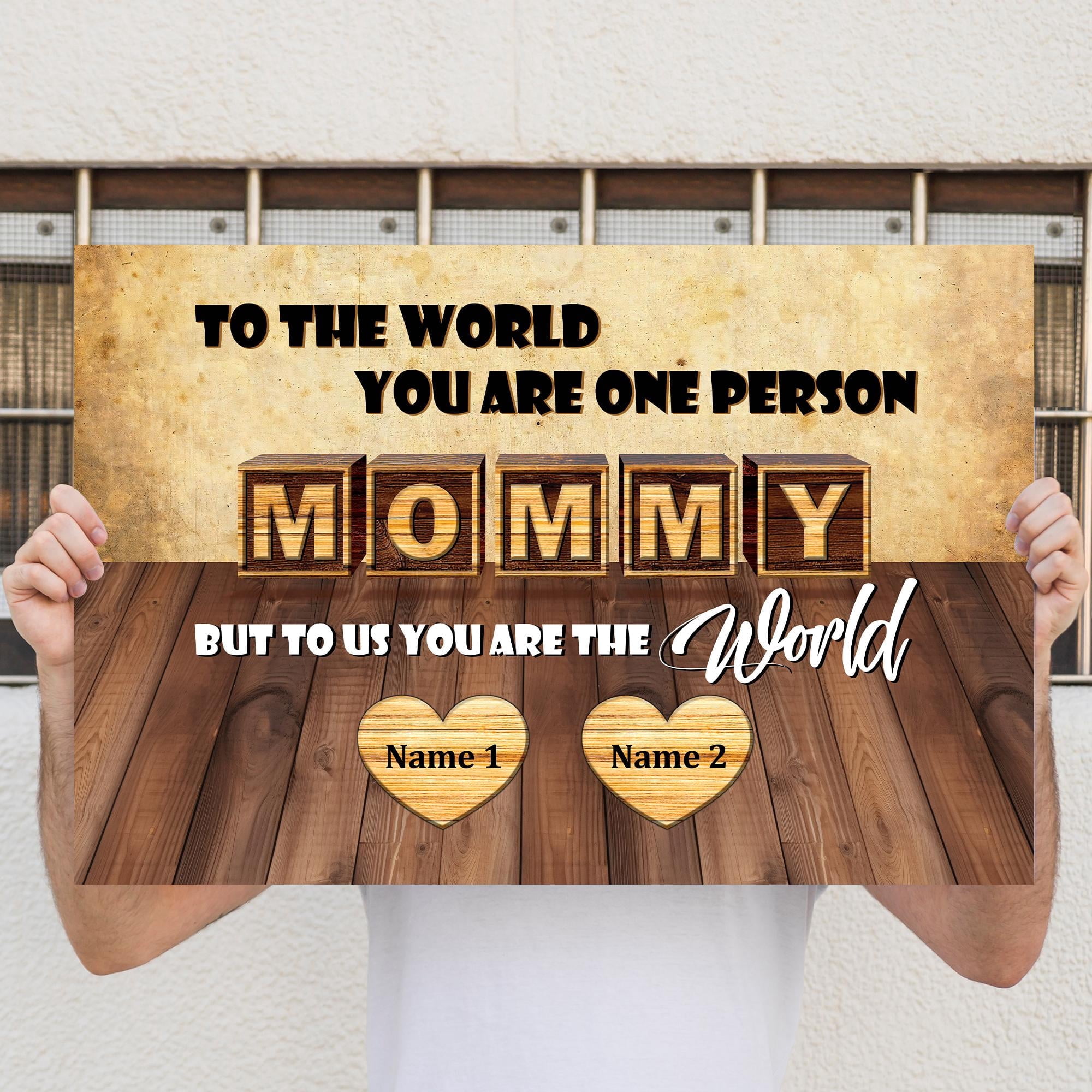 Lotusprinthandmade Personalized Mommy Gift for Mother Poster 24" x 36 ...