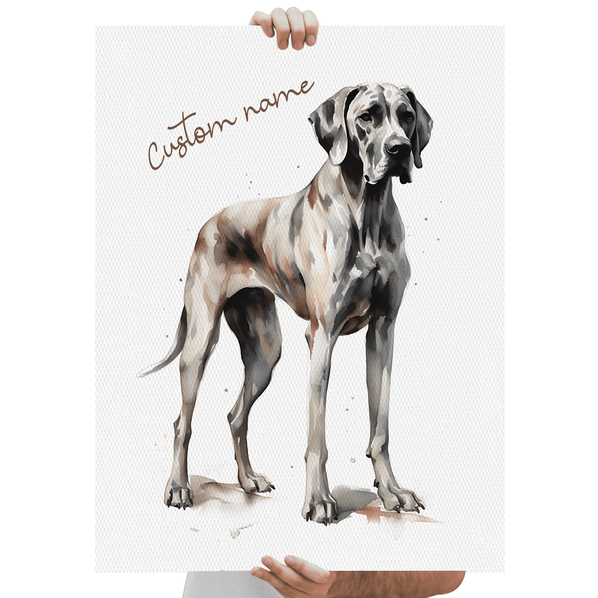 Lotusprinthandmade Personalized Name Great Dane Gift for Dogs and Dog ...