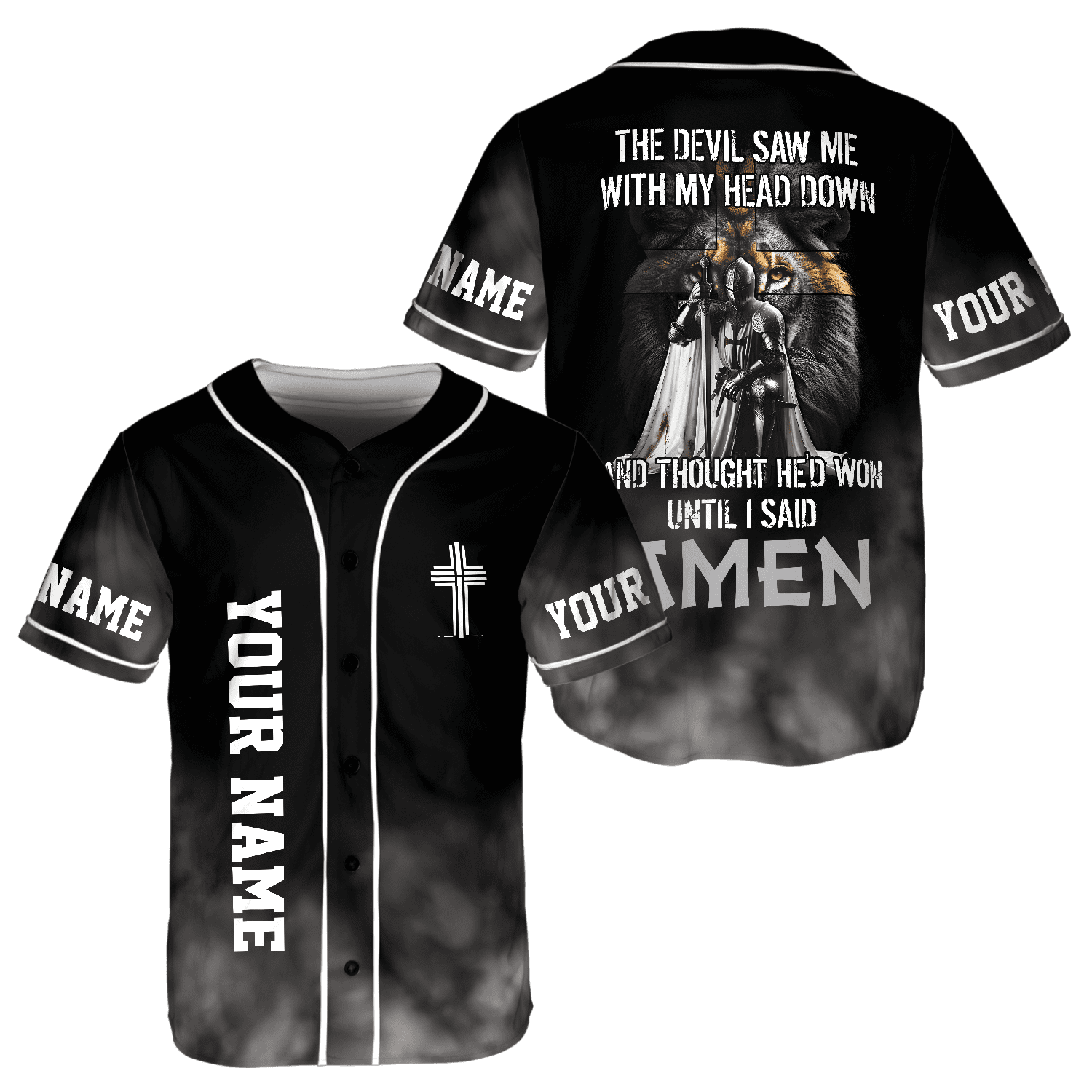 Lotusprinthandmade Personalized Name Jesus Christian Baseball Jersey ...