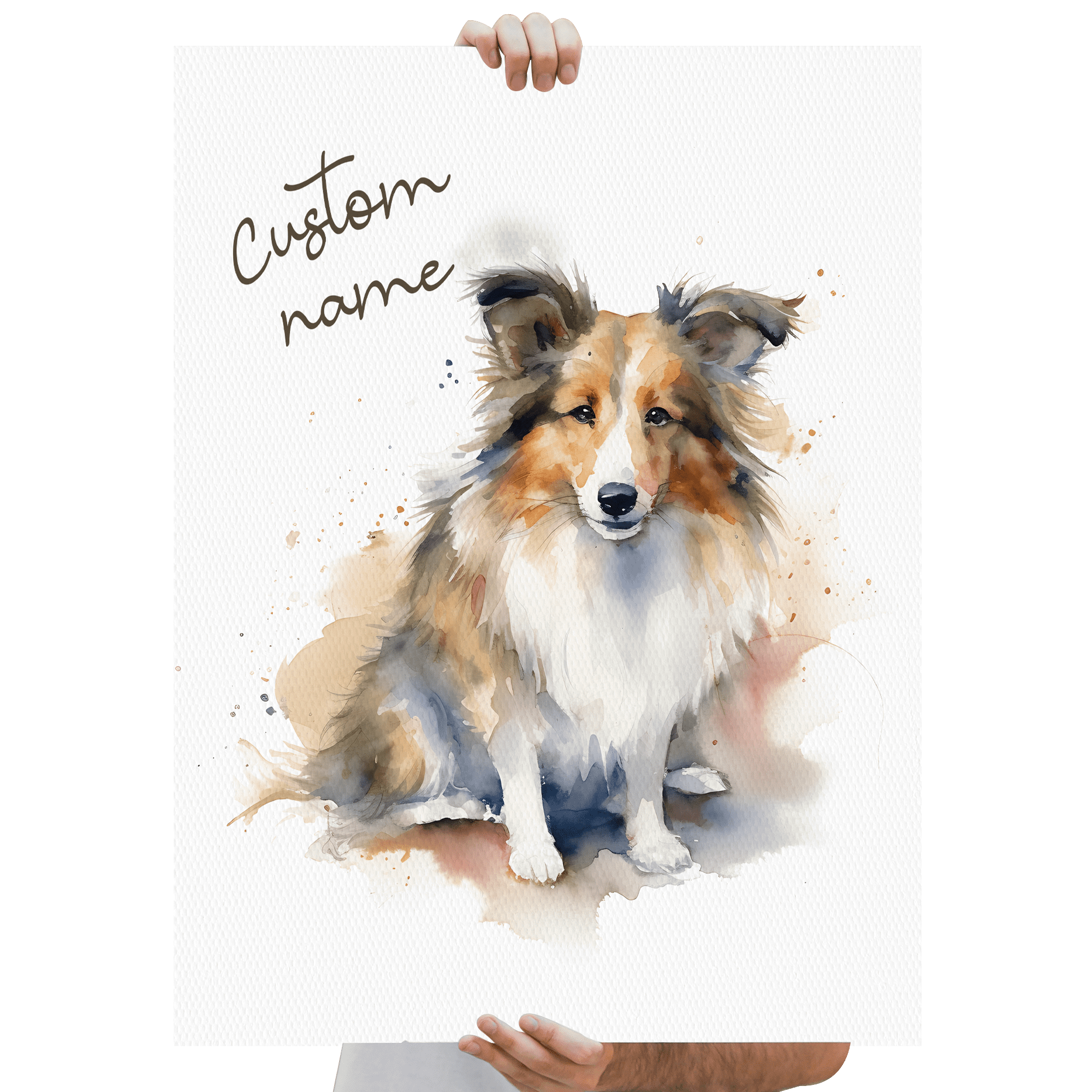 Lotusprinthandmade Personalized Name Sheltie Gift for Dogs and Dog ...