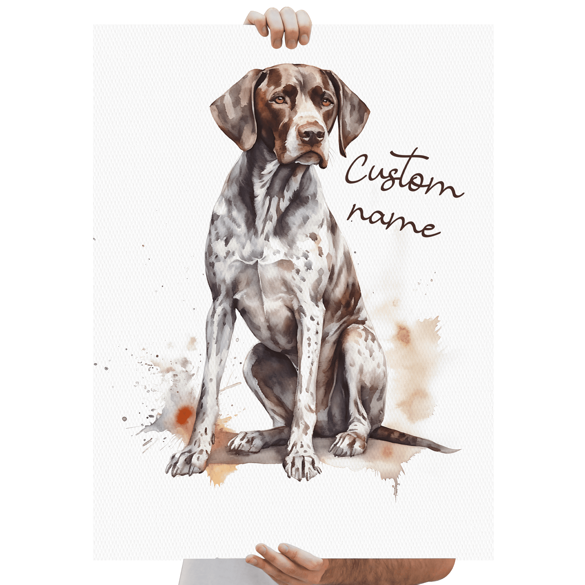 Lotusprinthandmade Personalized Name Shorthaired Pointer Gift for Dogs ...