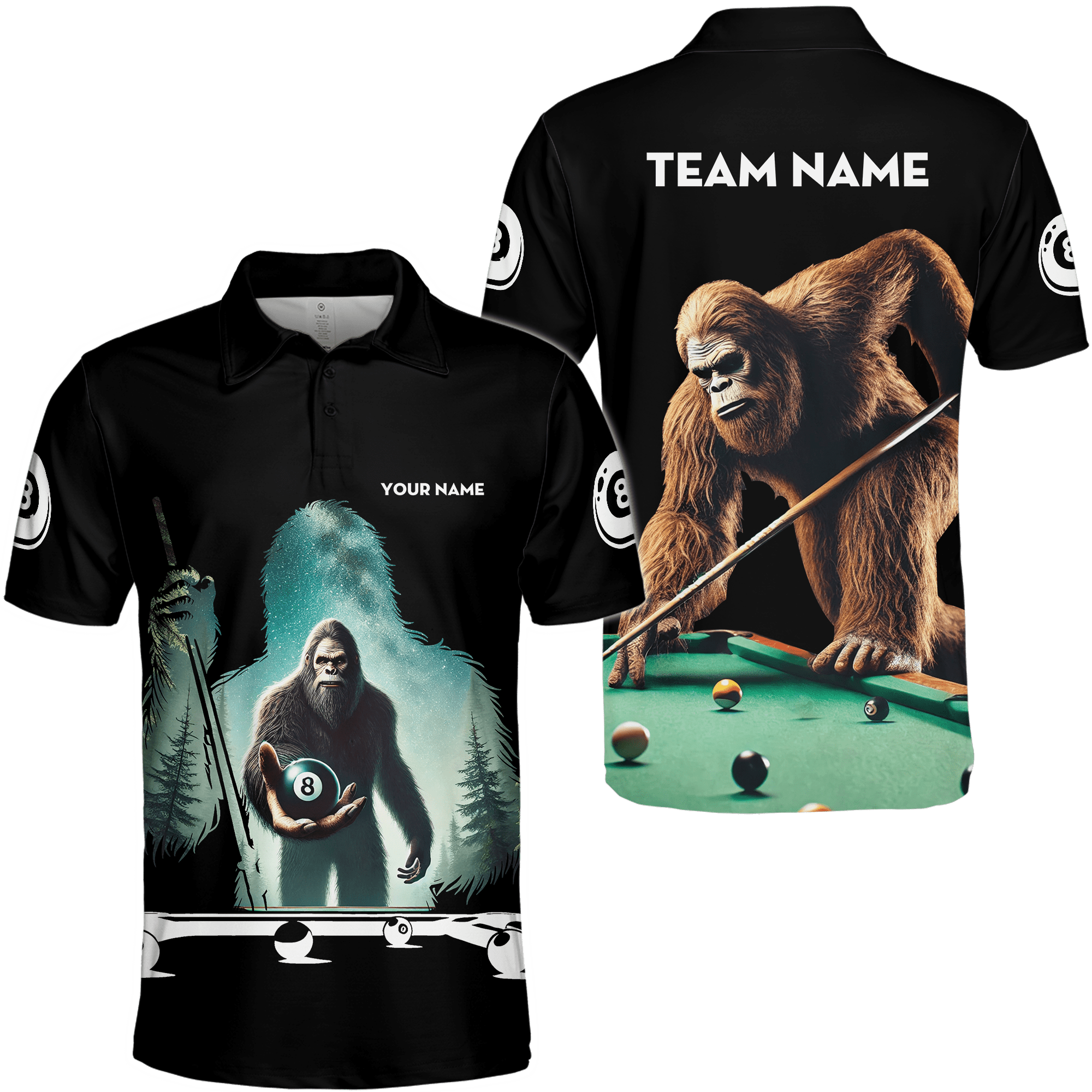 Lotusprinthandmade Personalized Name Team Funny Bigfoot Holding ...